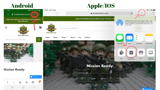 Install our App on your Mobile — Brick Block Army