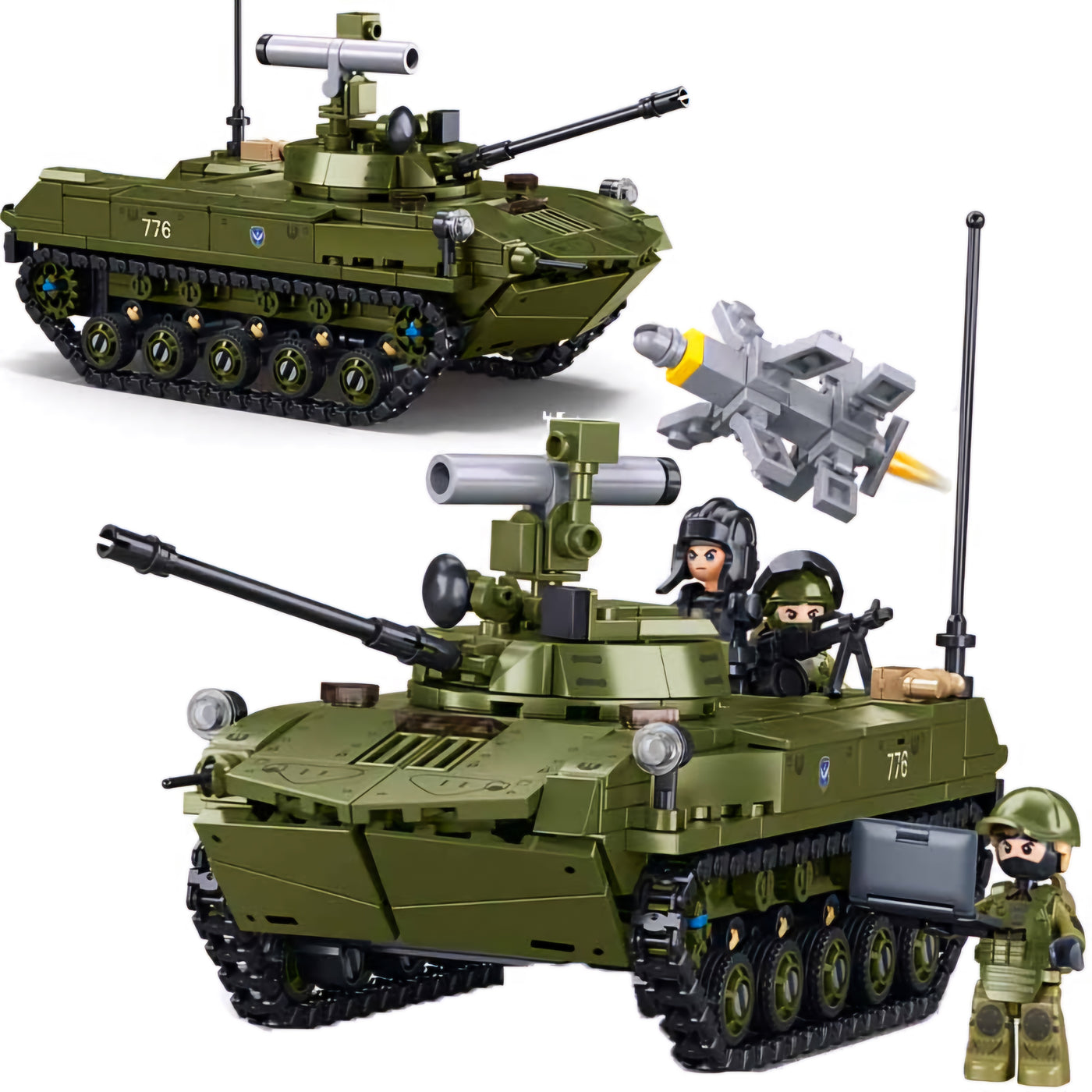 Russian Army BMD-2s Airborne Infantry Fighting Vehicle — Brick Block Army