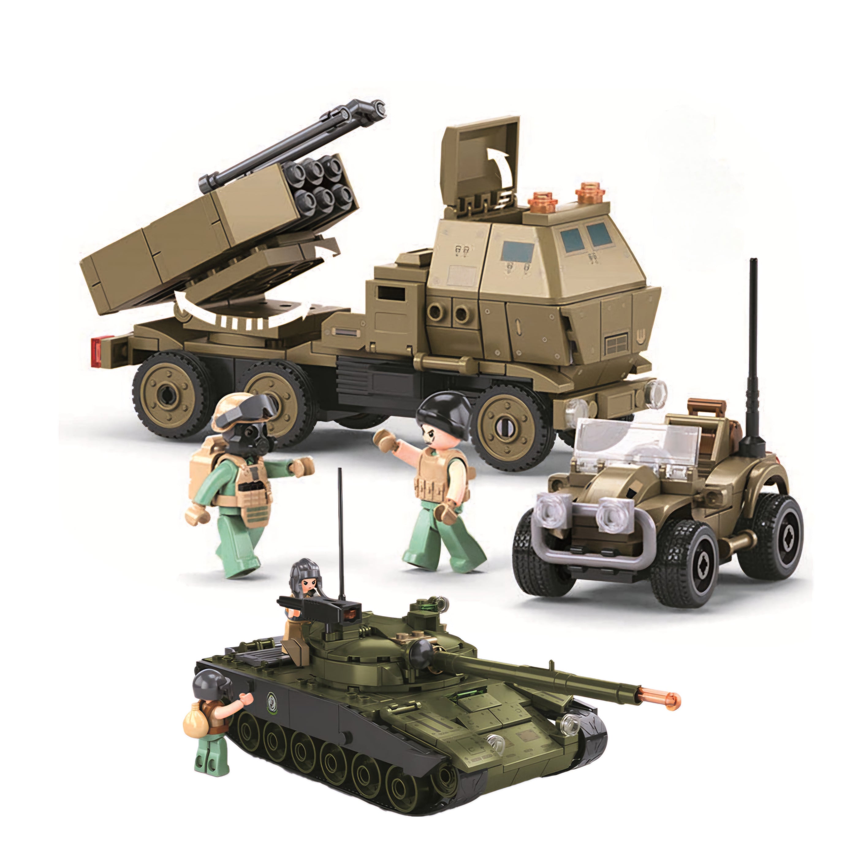 Ukrainian T-64 Bulat MBT & HIMARS (mini) — Brick Block Army