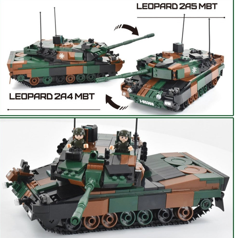 German Bundeswehr Kampfpanzer Leopard 2A5 MBT — Brick Block Army