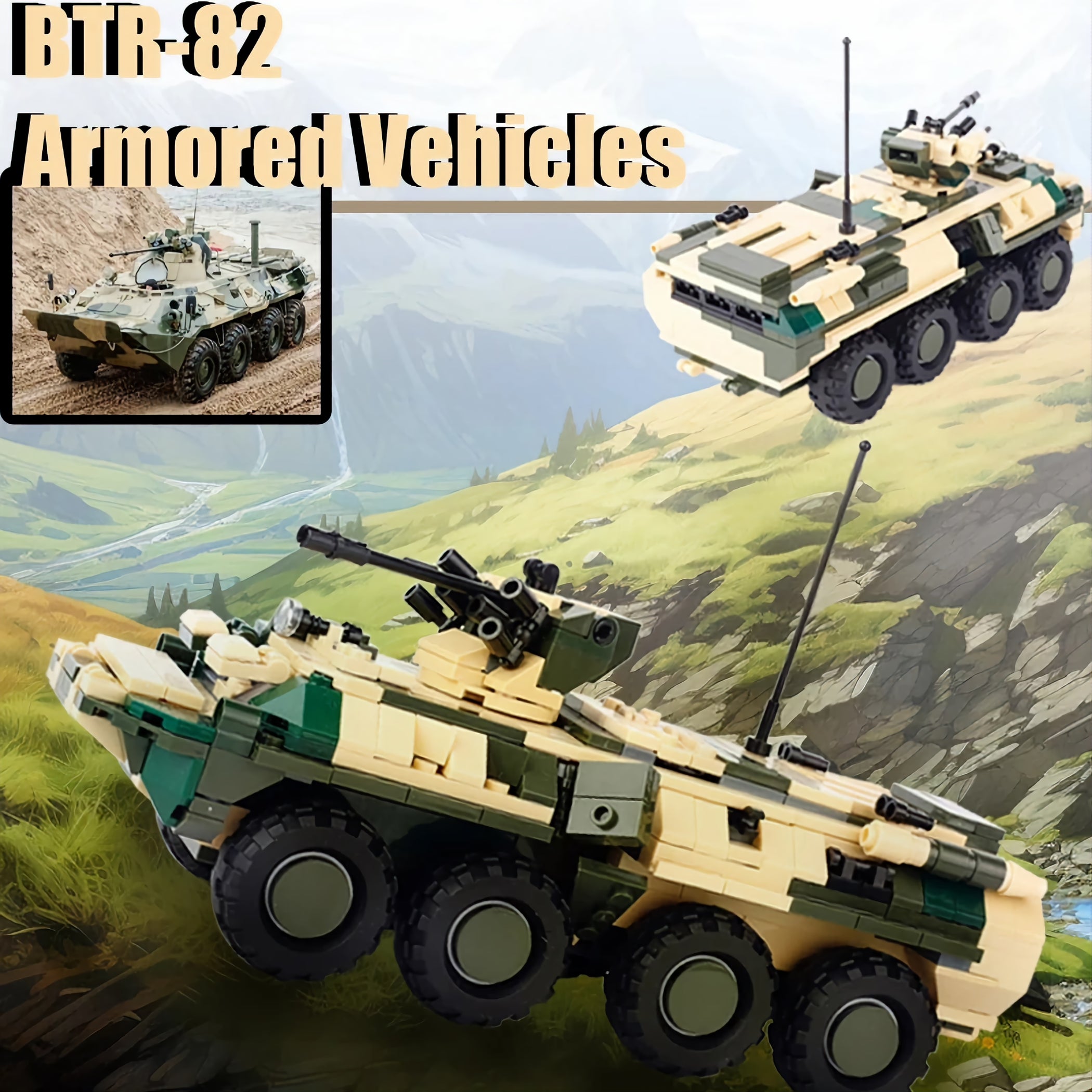 Russian Armed Forces BTR-82A Armoured Personnel Carrier — Brick Block Army