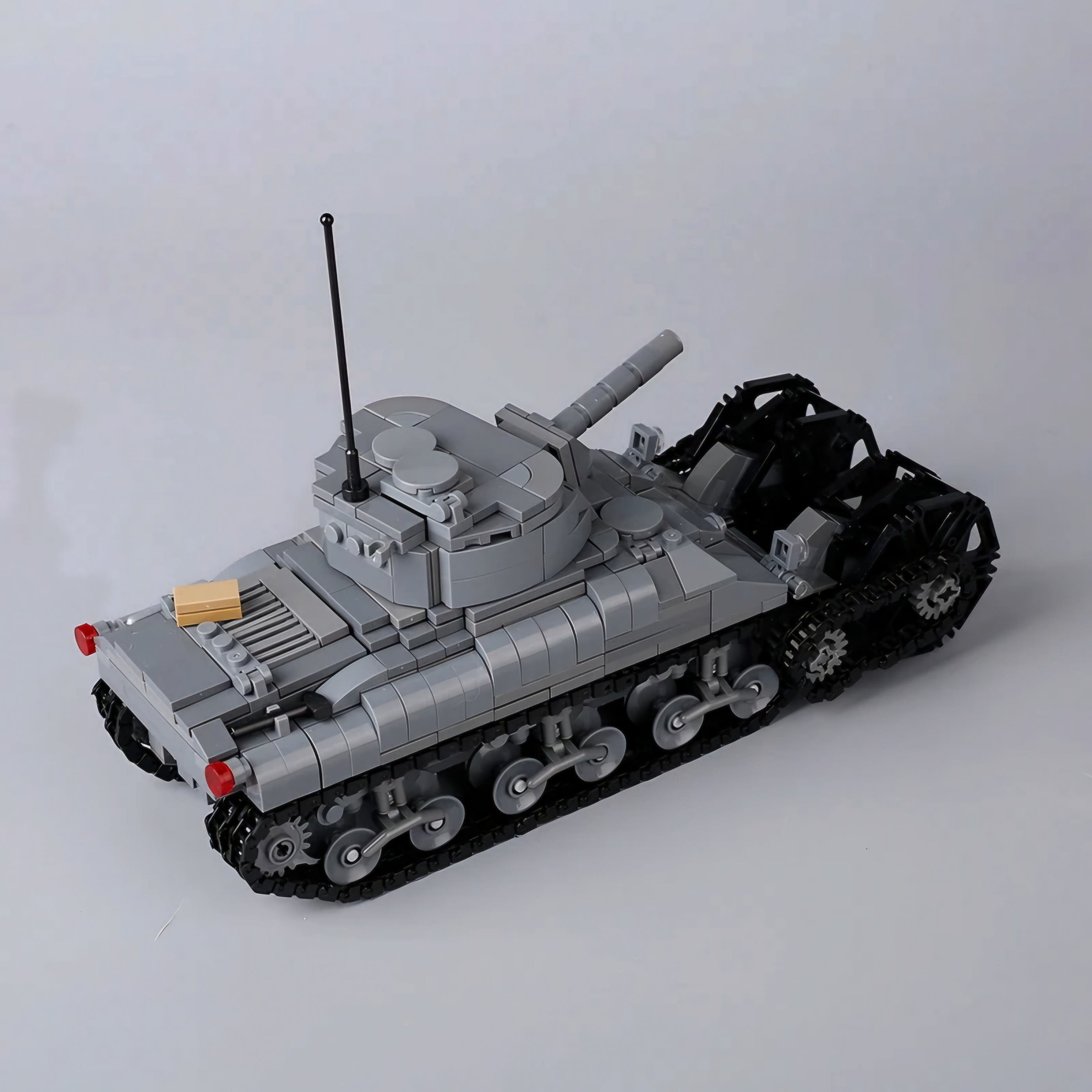 WW2 USA Army M4 Sherman + Minesweeper — Brick Block Army