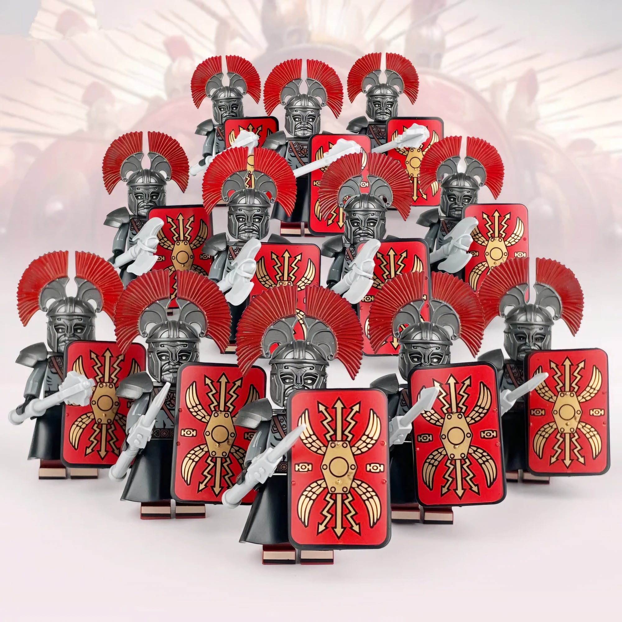 Ancient Roman Legionary Centurions x12 — Brick Block Army