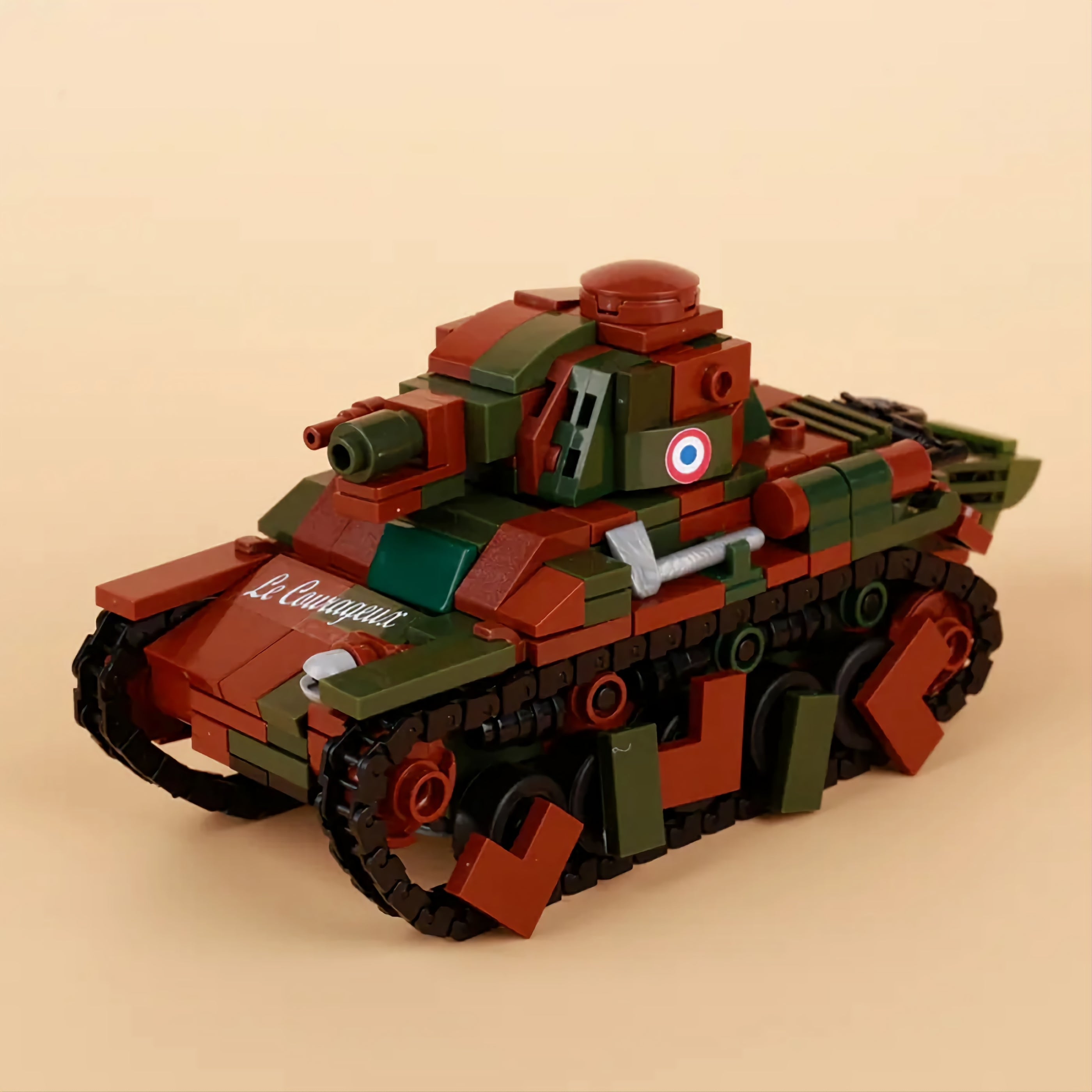 WW2 French Modele R35 Light Infantry Tank — Brick Block Army