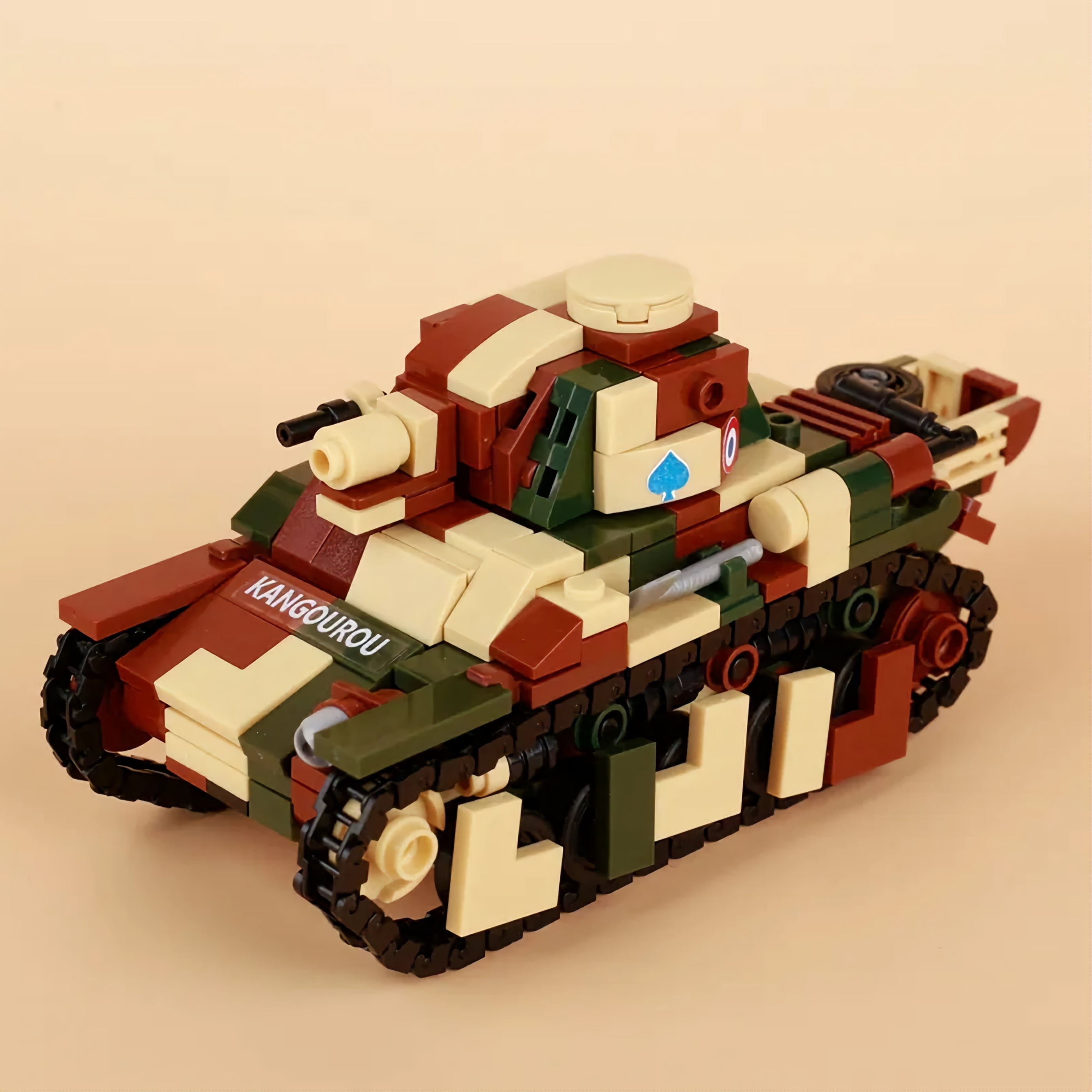 WW2 French Modele R35 Light Infantry Tank — Brick Block Army