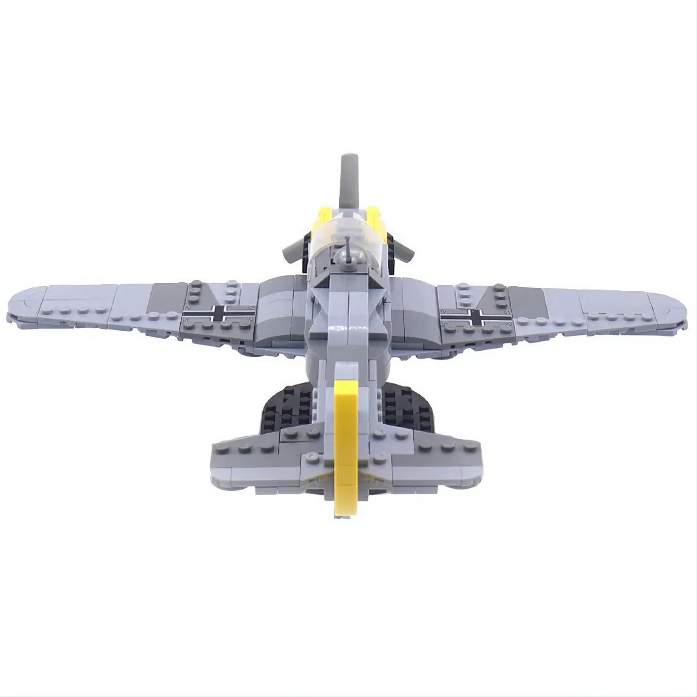 WW2 German BF-109 Fighter + Display Stand — Brick Block Army
