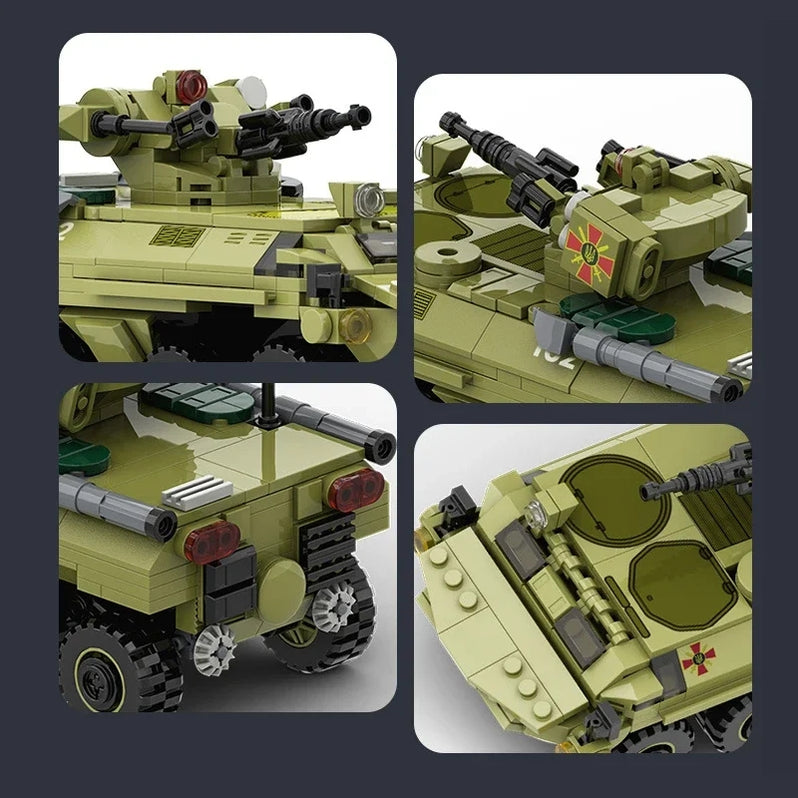 Ukrainian Army BTR-4 Infantry Fighting Vehicle (IFV) — Brick Block Army