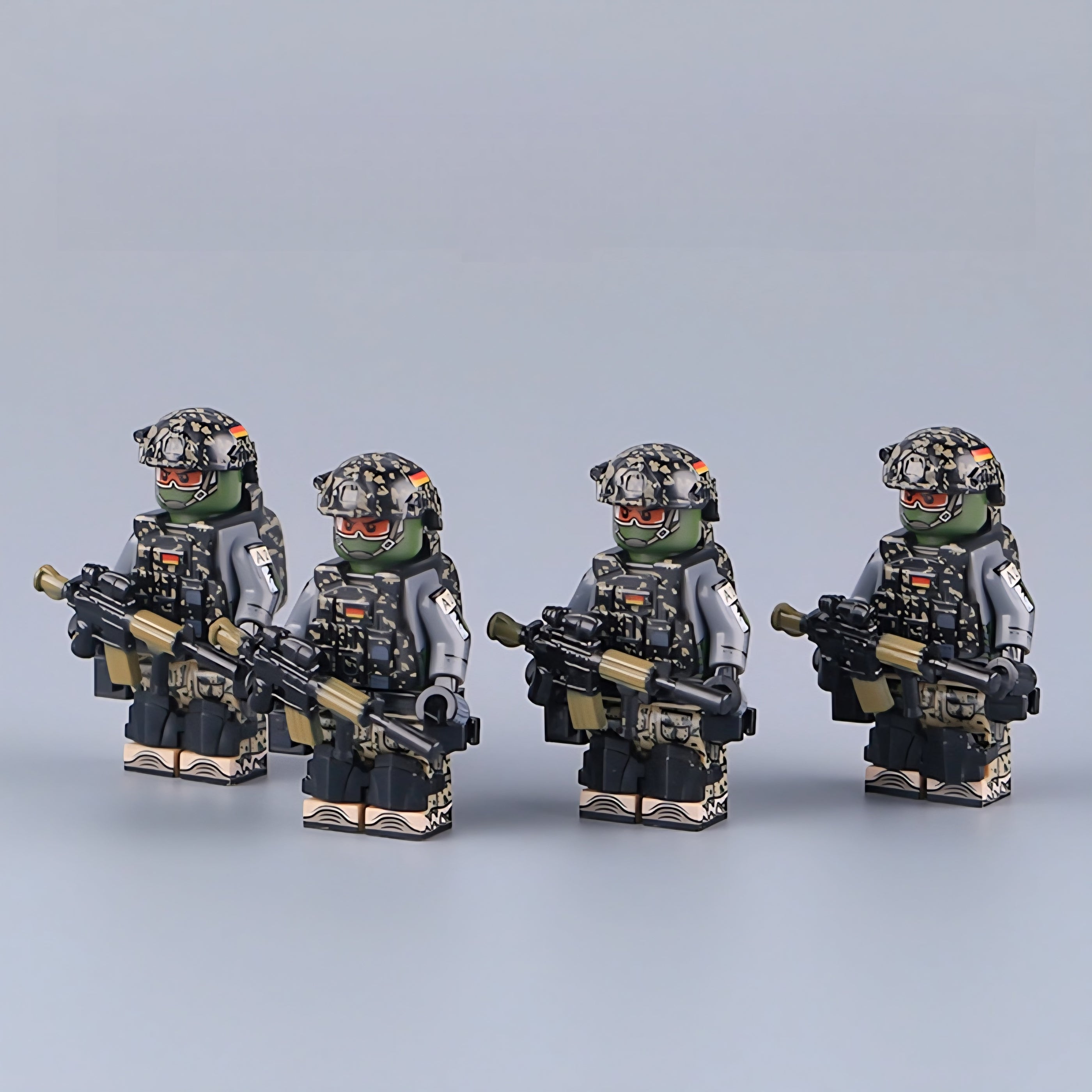 German Army Kommando Spezialkräfte "KSK" (V3) x4 — Brick Block Army