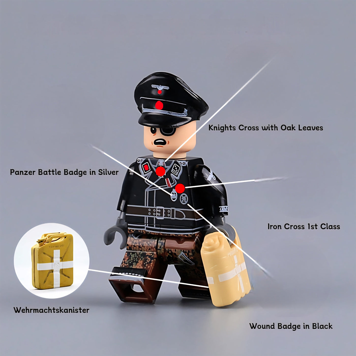 WW2 German Paramilitary "Haupsturm" Officer x10 — Brick Block Army