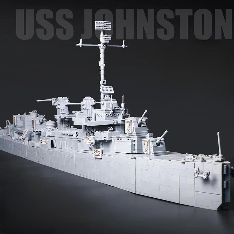 WW2 US Navy USS Johnston (DD-557) Destroyer — Brick Block Army