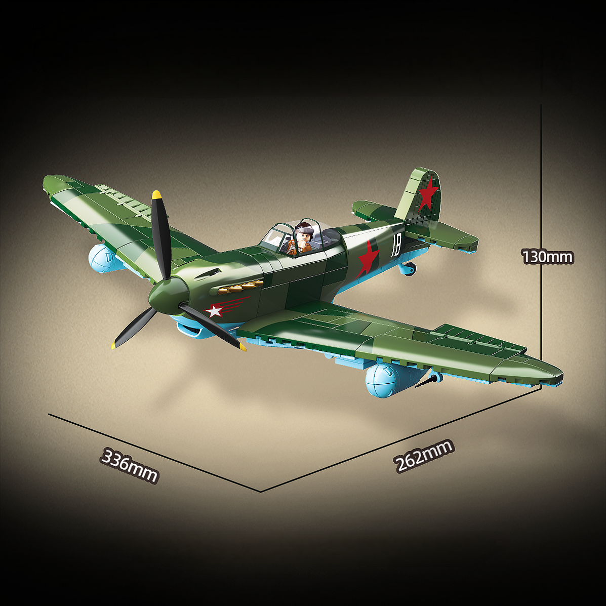 WW2 Soviet Yakovlev Yak-1B Fighter — Brick Block Army