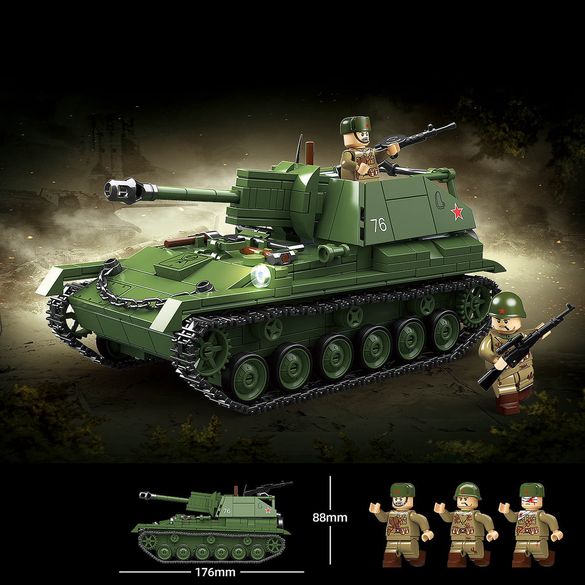 WW2 Tanks — Brick Block Army