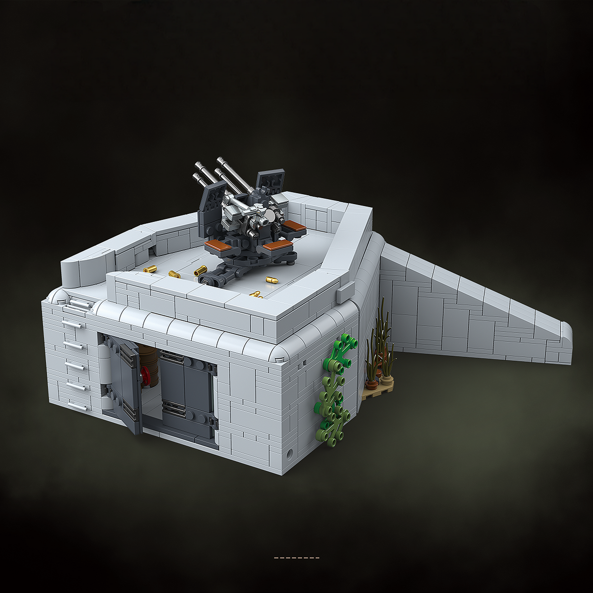 WW2 German Atlantic Wall Defensive Position — Brick Block Army