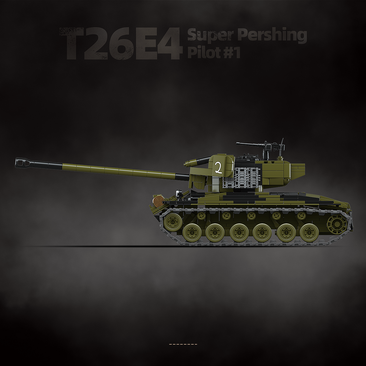 WW2 US Army T26E4 “Super Pershing” Heavy Tank — Brick Block Army