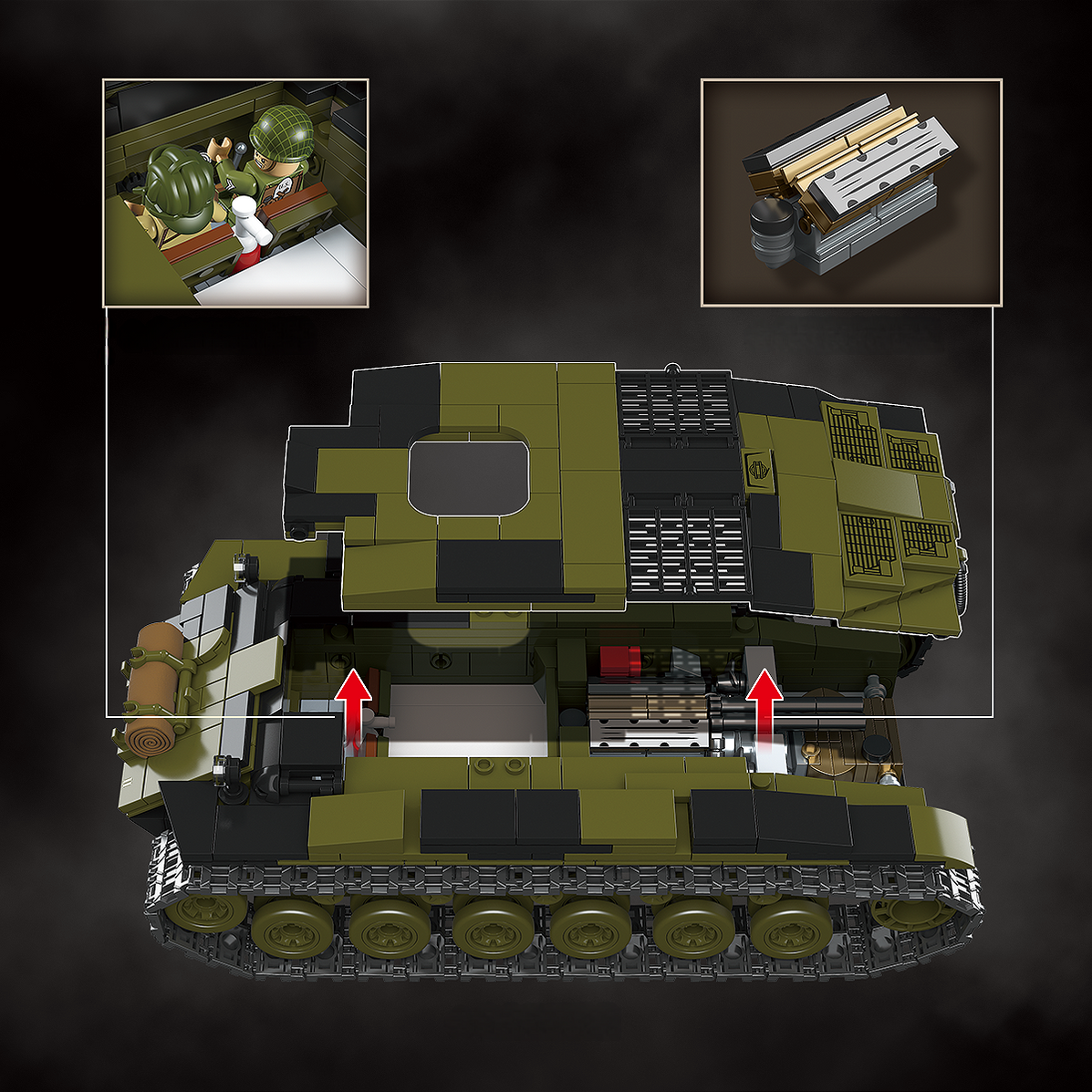 WW2 US Army T26E4 “Super Pershing” Heavy Tank — Brick Block Army