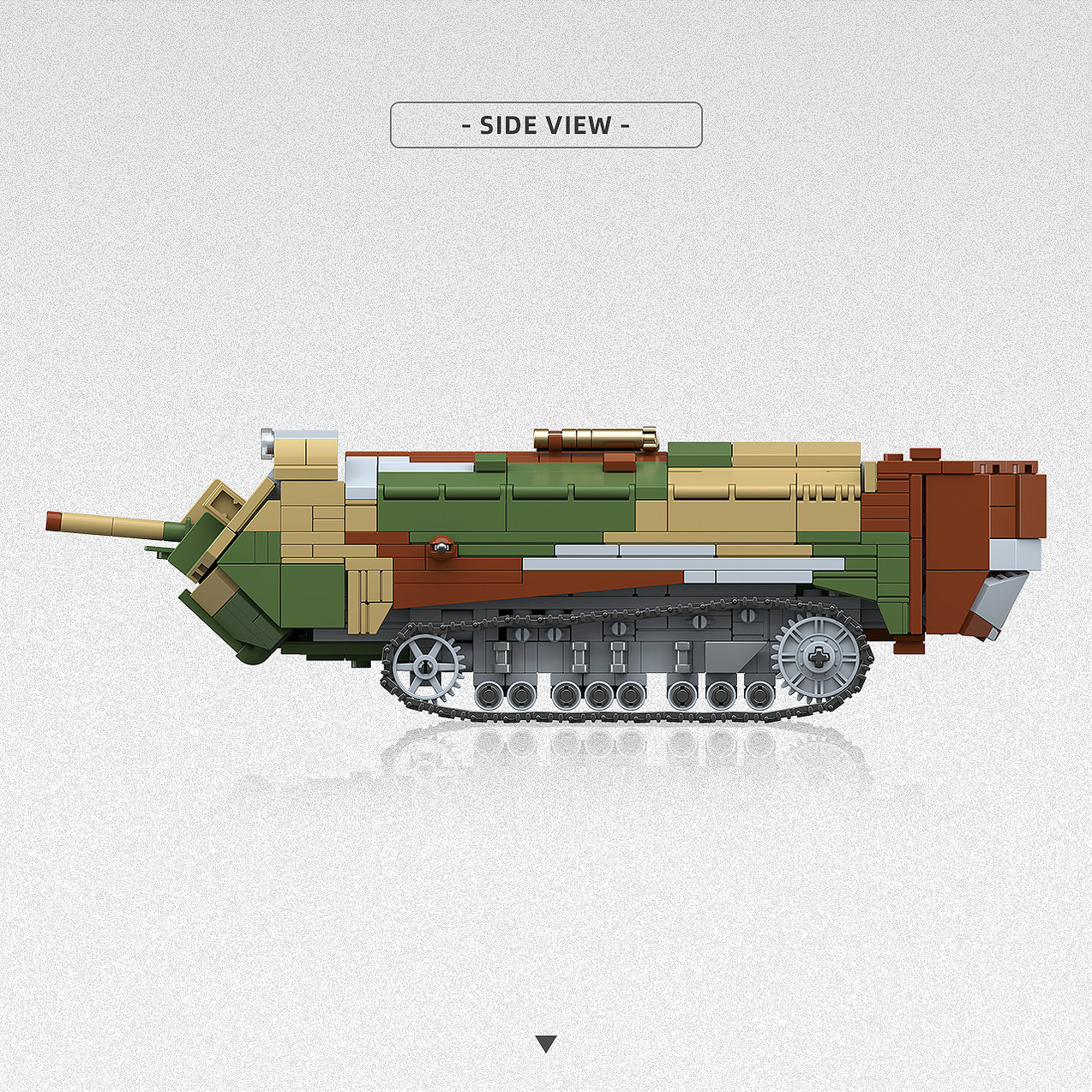 WW1 French Saint-Chamond Heavy Tank — Brick Block Army