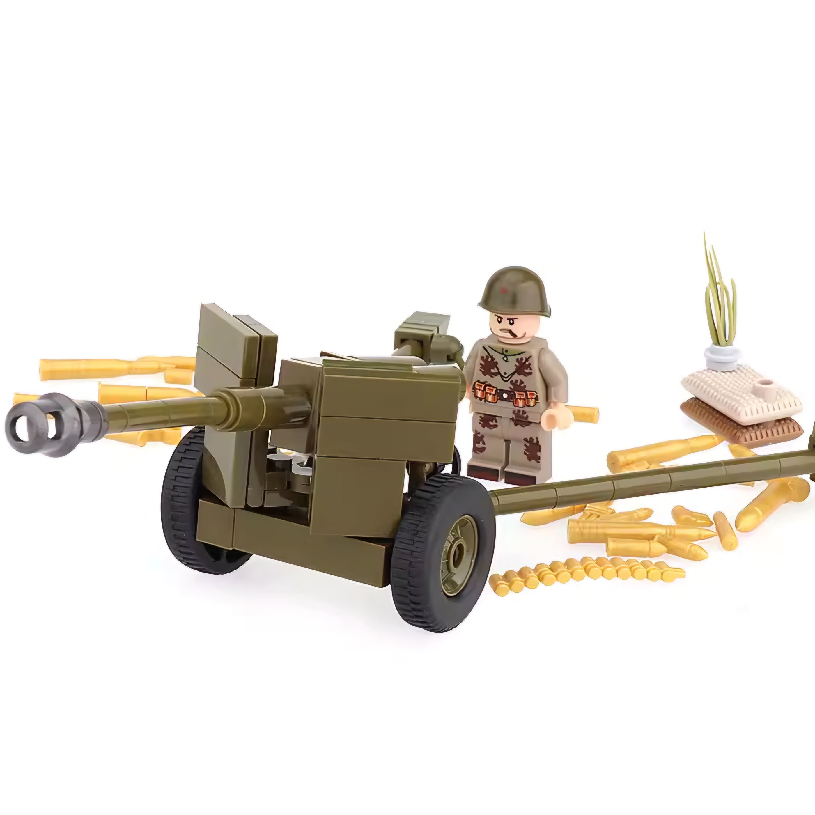 WW2 Soviet Army Artillery Brigade (V2) — Brick Block Army