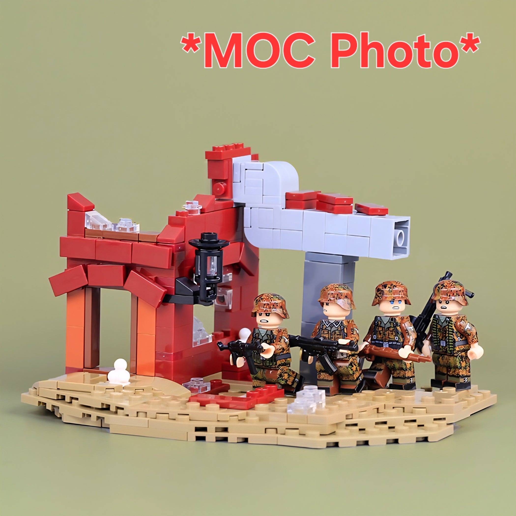 WW2 German Infantry Squad in Erbsenmuster/ "Pea Dot" Camo (v2) x4 ...