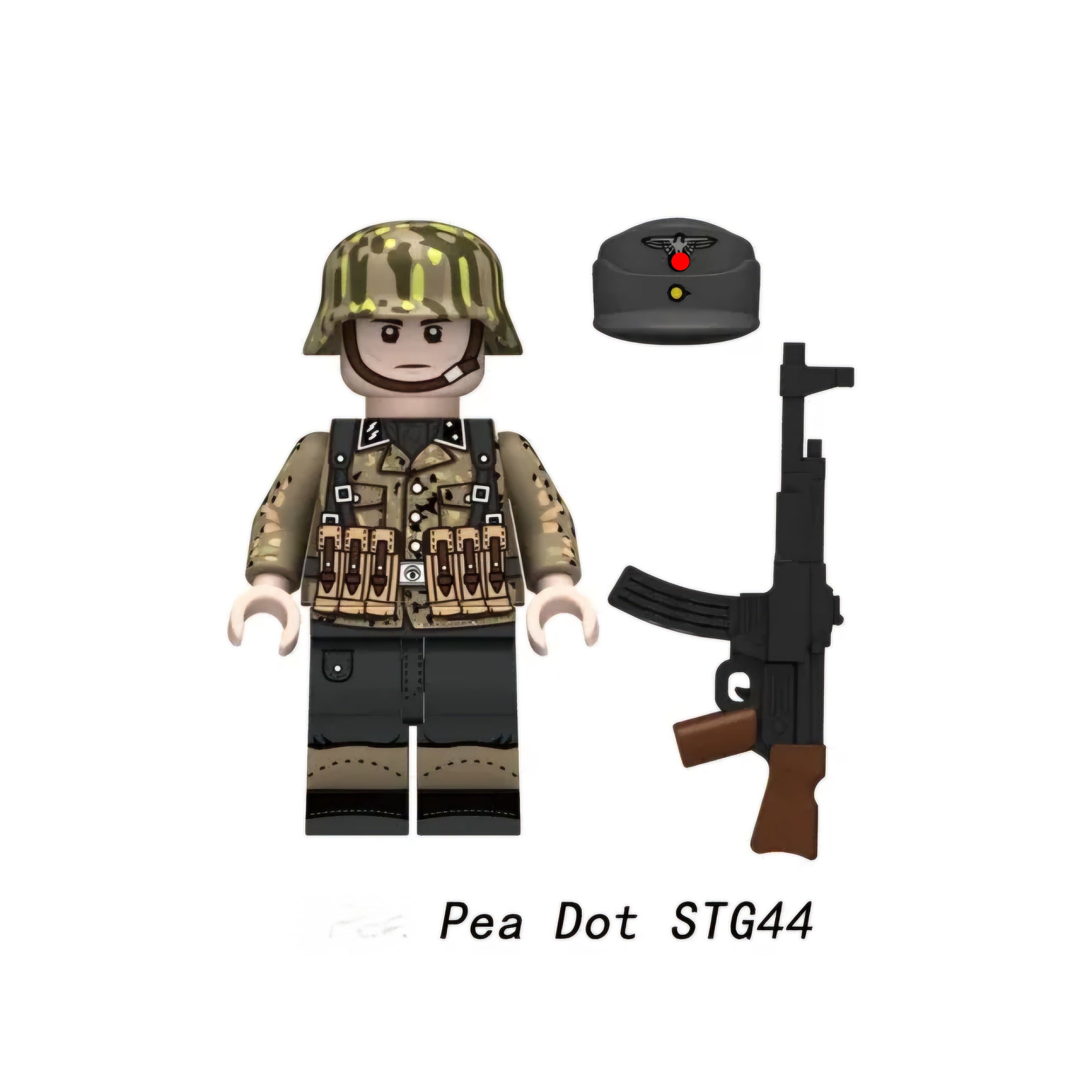 WW2 German Infantry in Erbsenmuster/ "Pea Dot" Camo x10 — Brick Block Army