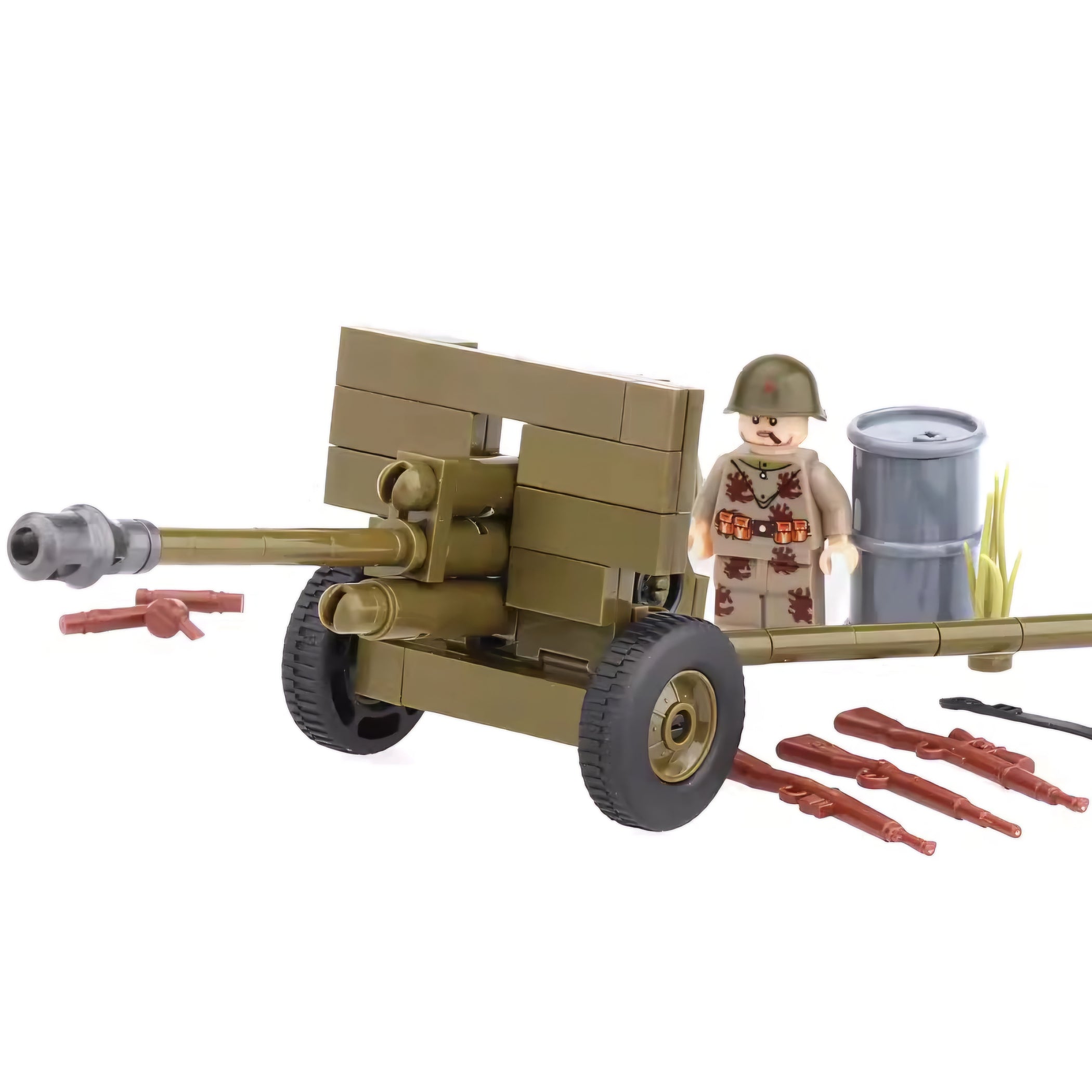 WW2 Soviet Army Artillery Brigade (V2) — Brick Block Army