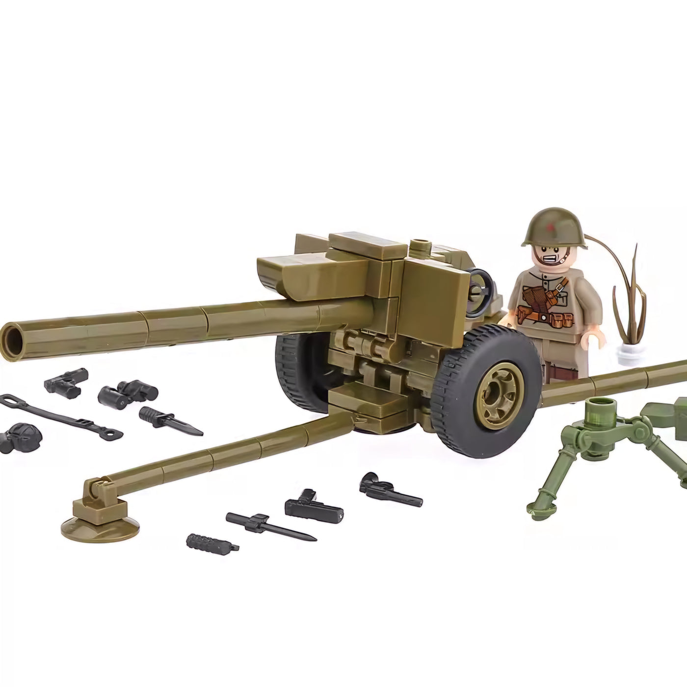 WW2 Soviet Army Artillery Brigade (V2) — Brick Block Army