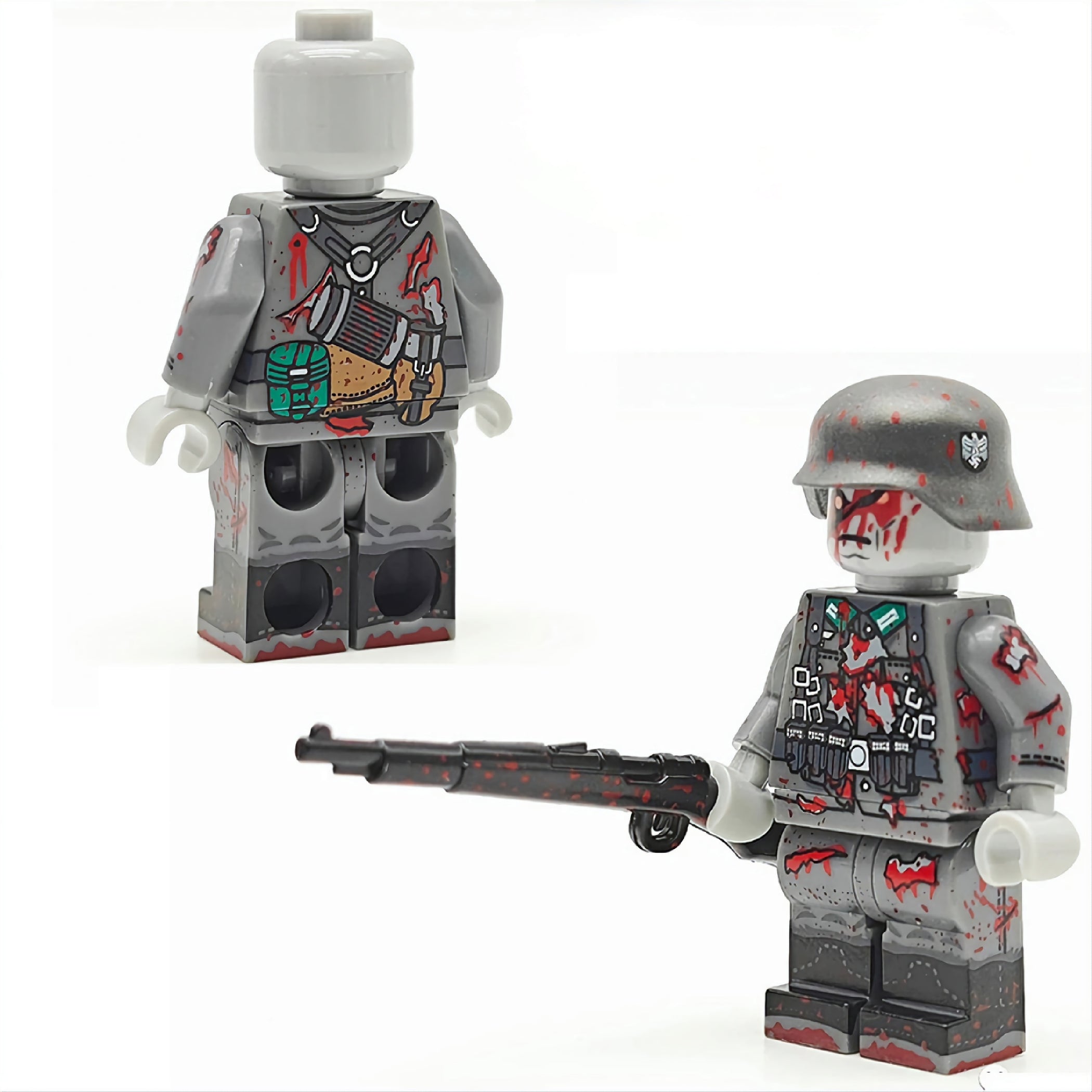 WW2 German Wehrmacht Zombies x5 — Brick Block Army