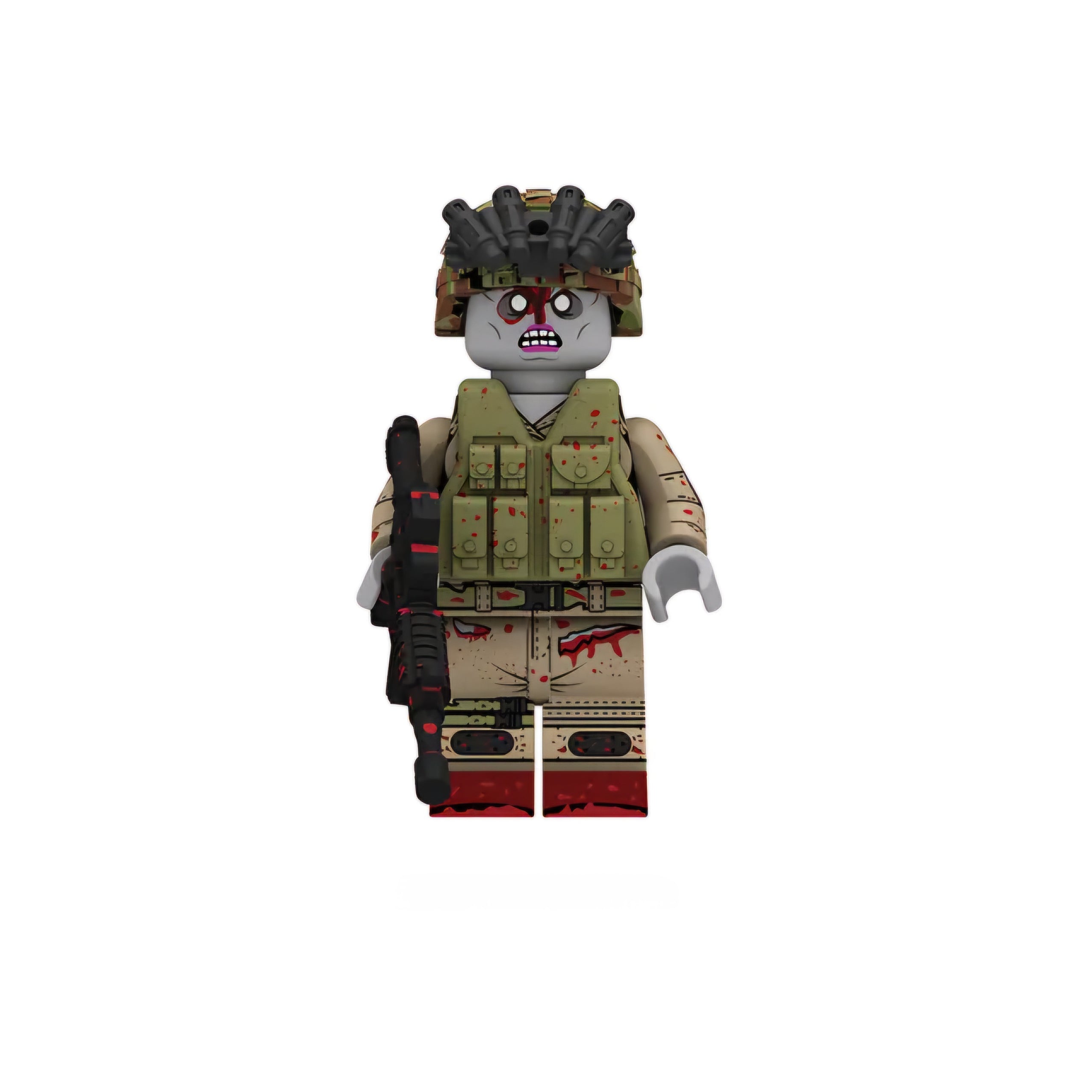 Modern Military Combat Zombies x10 — Brick Block Army