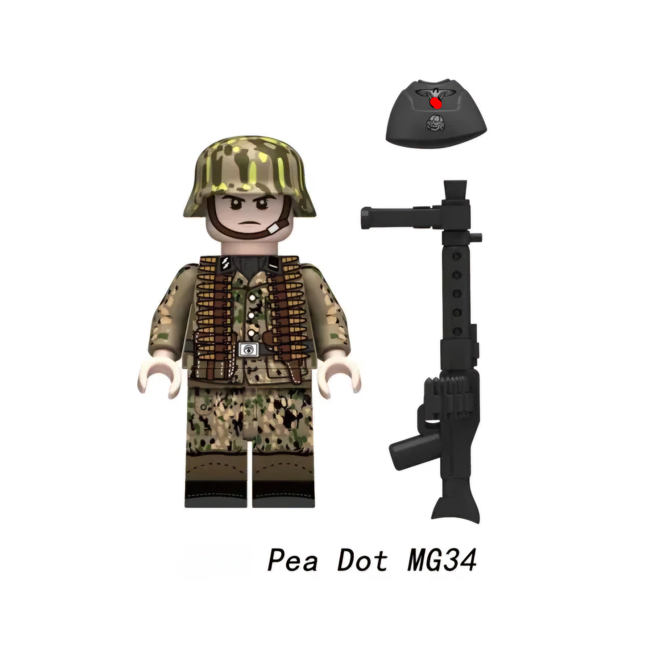 WW2 German Infantry in Erbsenmuster/ "Pea Dot" Camo x10 — Brick Block Army