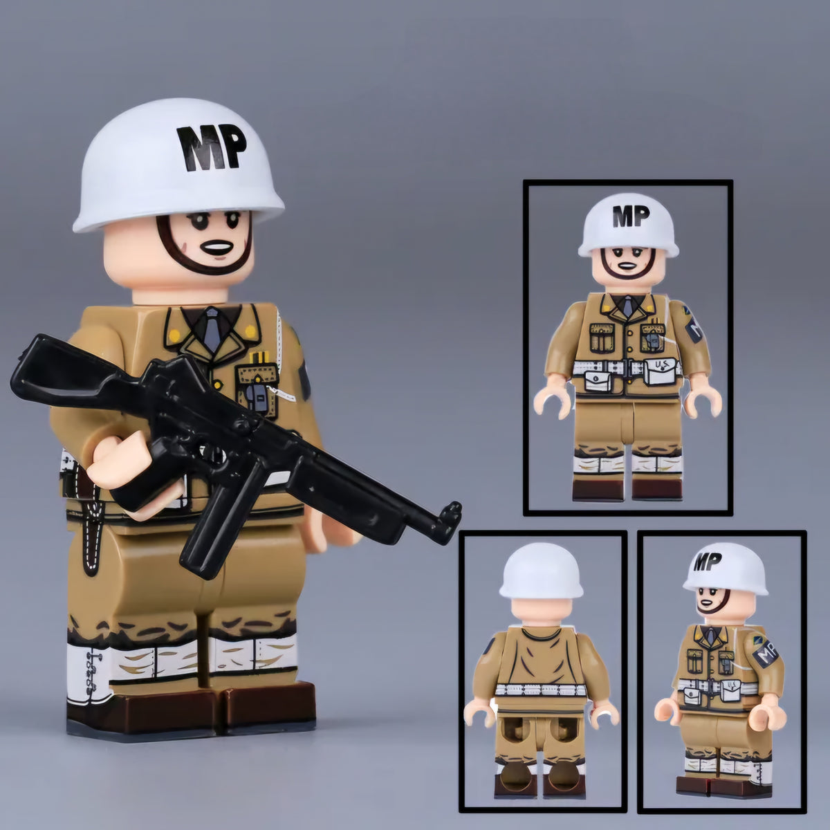 WW2 US Army Military Police "MP" Rangers x 10 — Brick Block Army