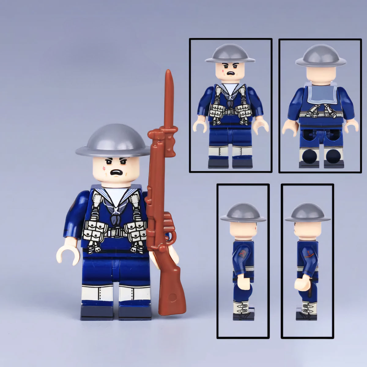 WW2 British Royal Navy Gunlayer x10 — Brick Block Army