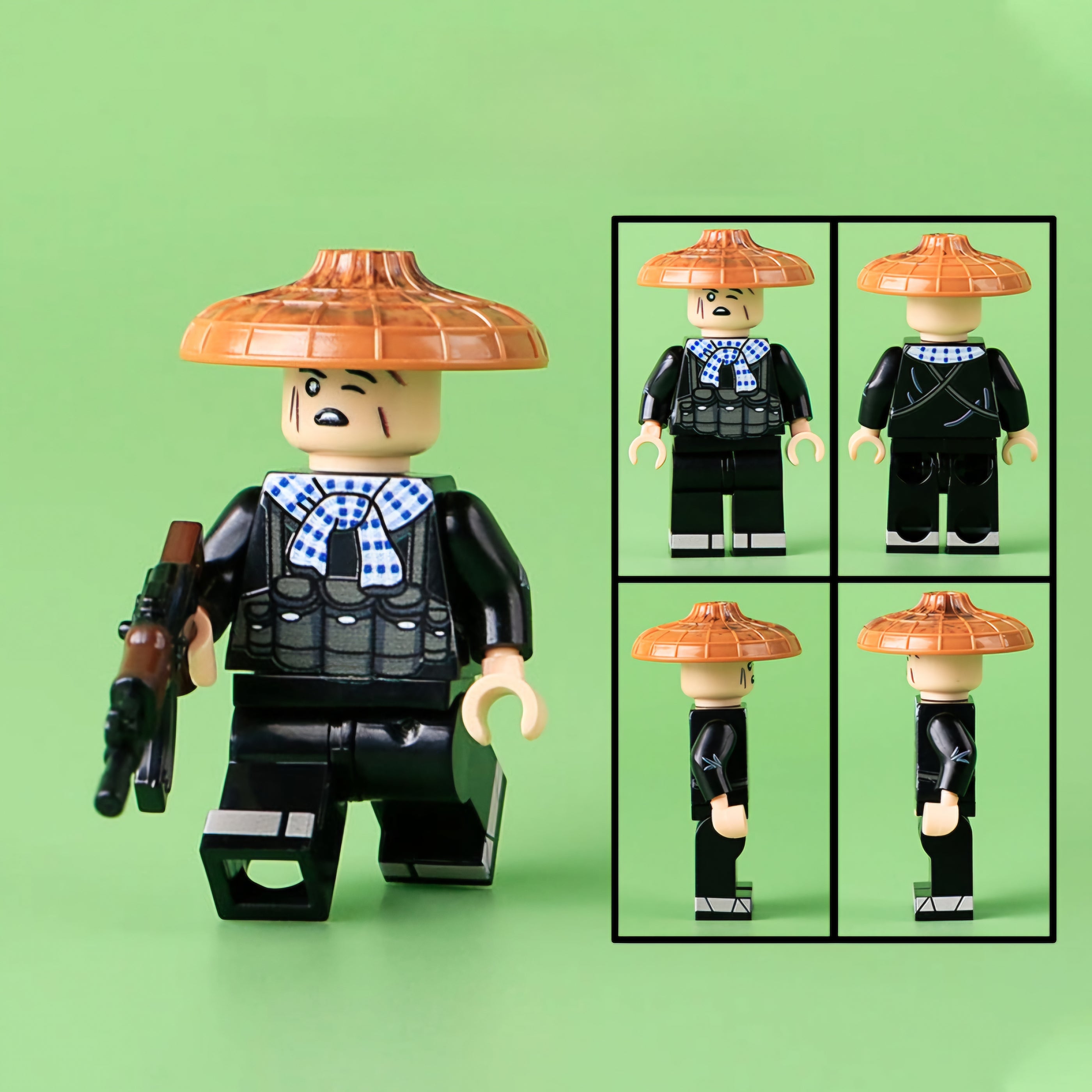 Vietnam War Guerilla Militia Fighters x4 — Brick Block Army