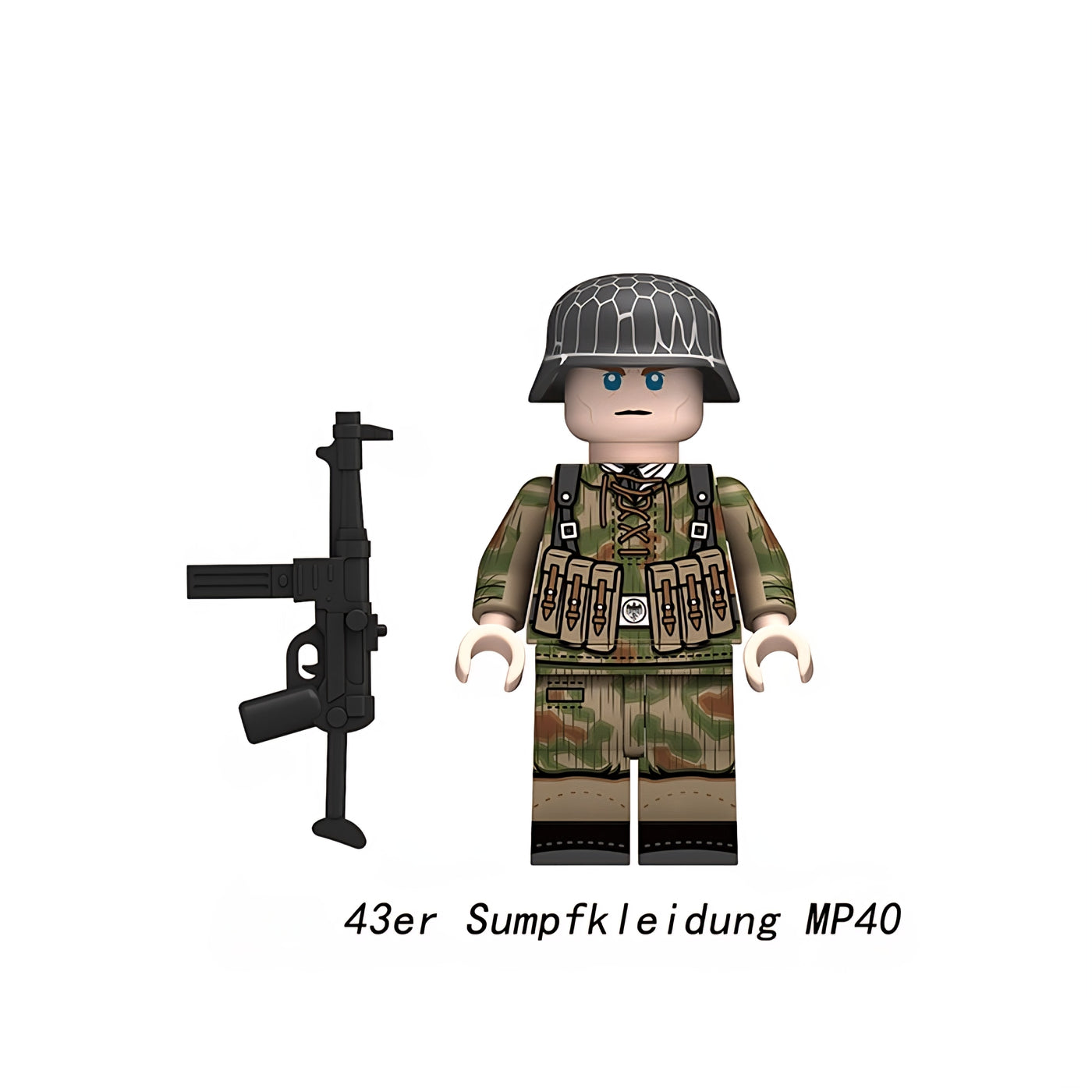 WW2 German Infantry Squad in 43er "Sumpfkleidung" Camo x4 — Brick Block ...