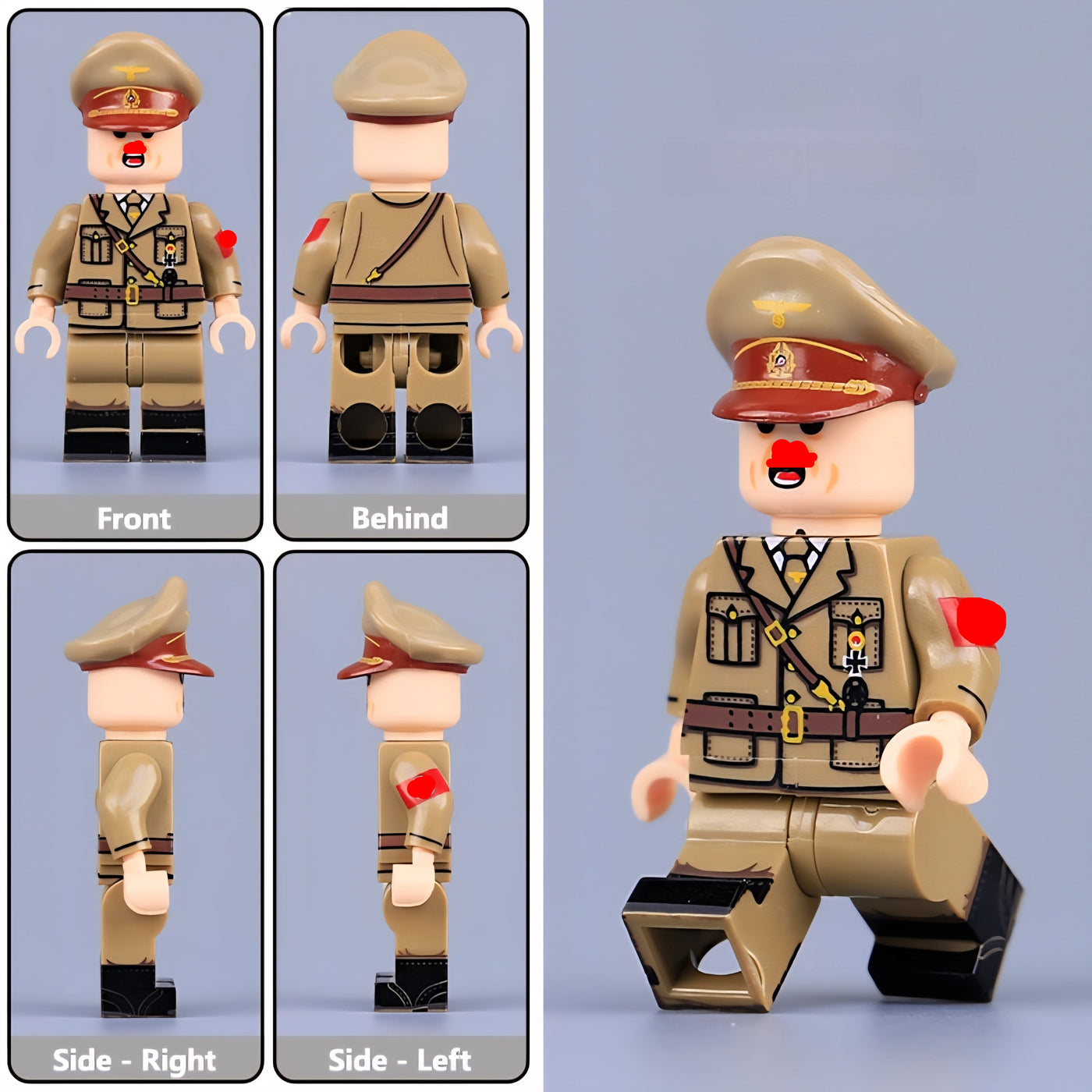 WW2 German Big Boss (Brown Uniform) v2 — Brick Block Army