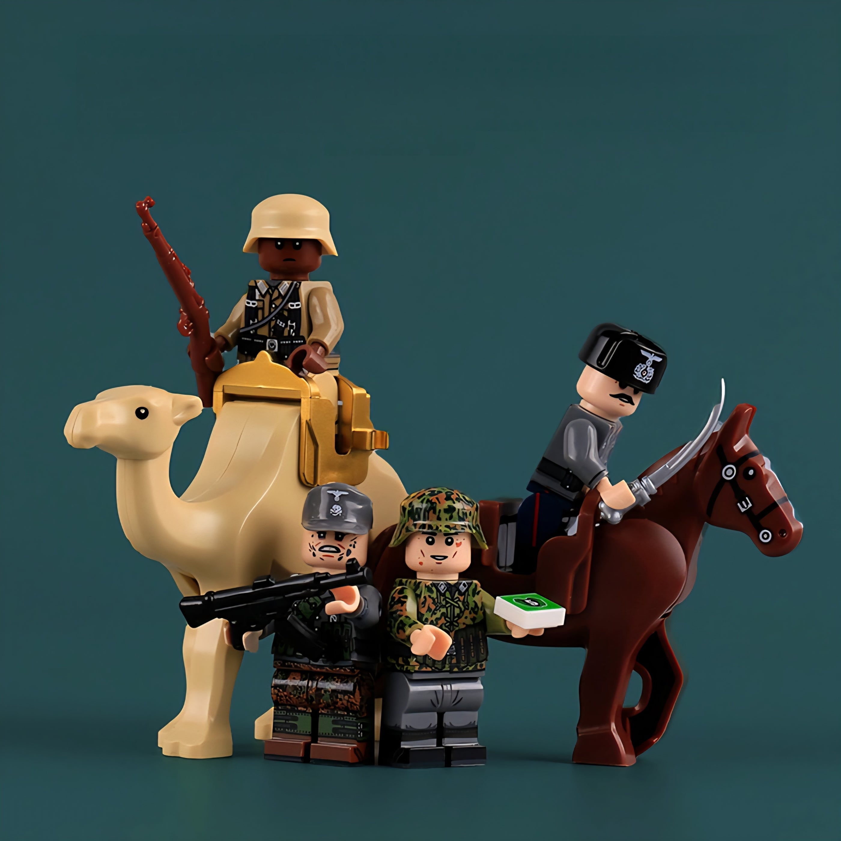 WW2 German Foreign Volunteers Squad x4 — Brick Block Army