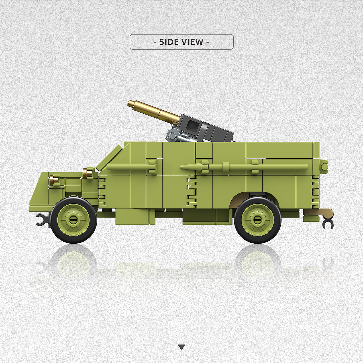 WW1 United Kingdom Armoured AA Lorry — Brick Block Army