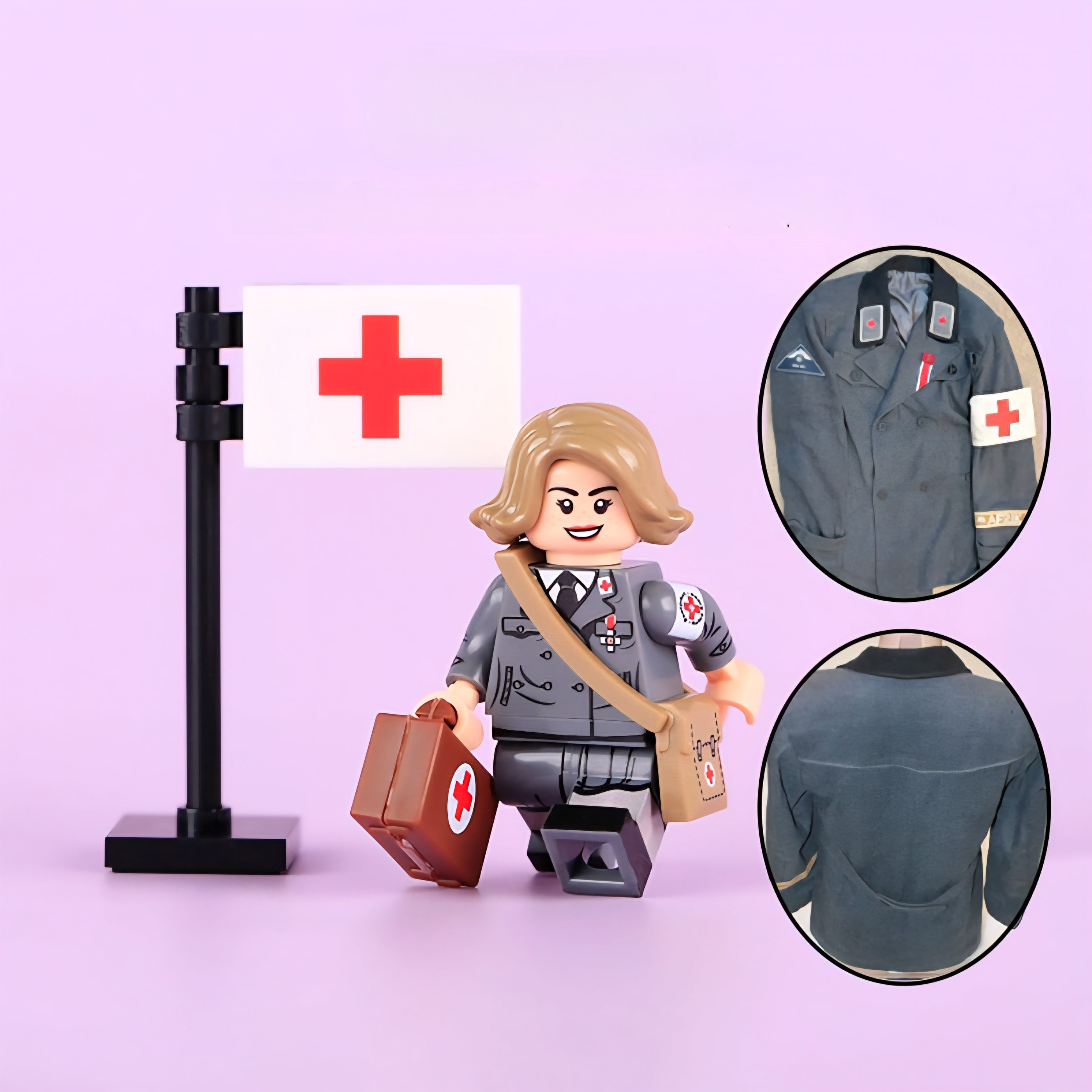 WW2 German Army Female Combat Nurses x2 — Brick Block Army