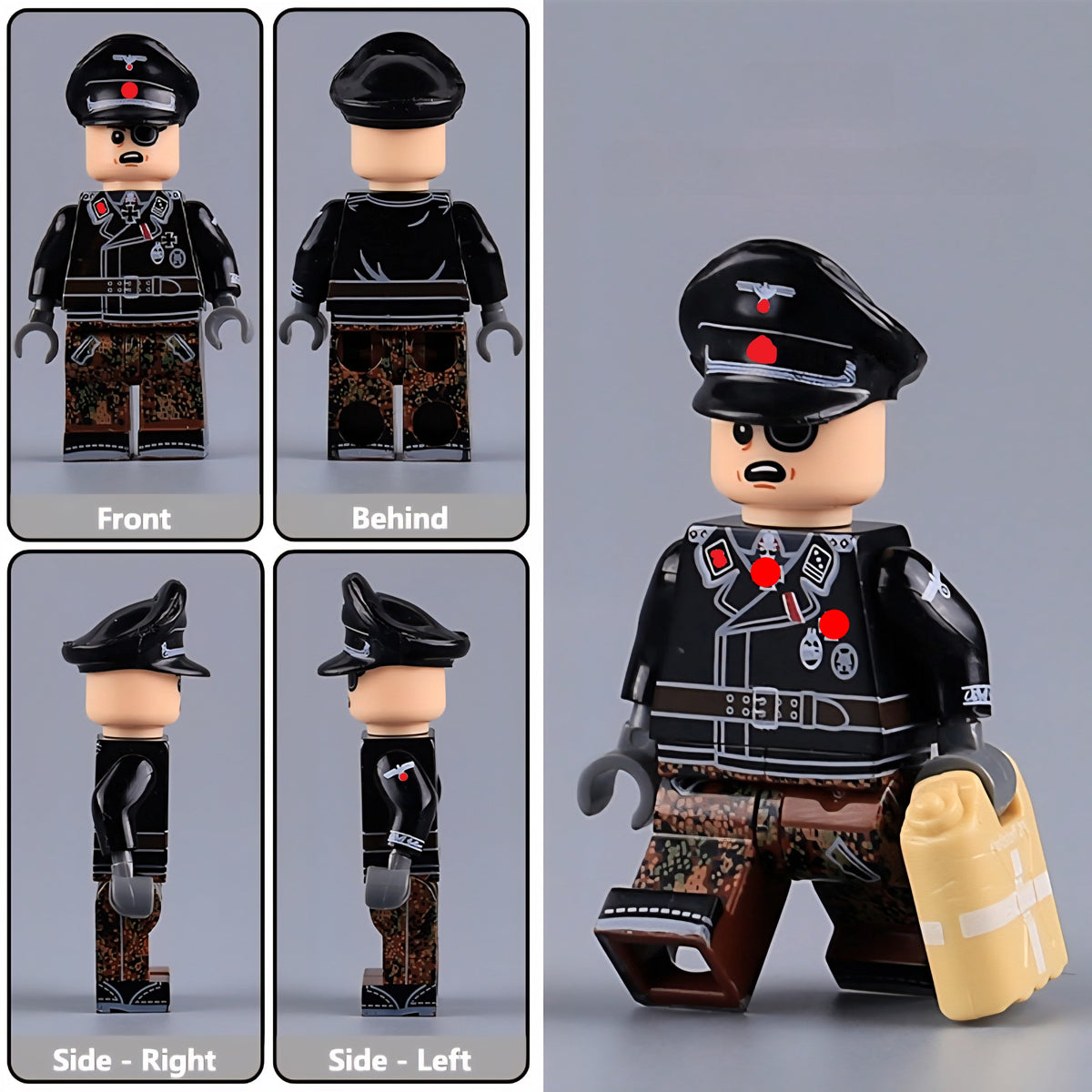 WW2 German Paramilitary "Haupsturm" Officer x10 — Brick Block Army