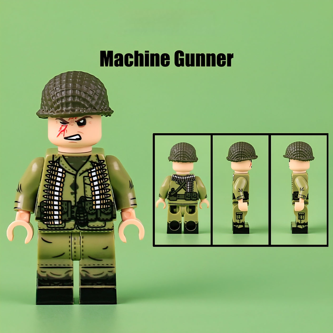 Vietnam War US Army Infantry Squad x4 — Brick Block Army