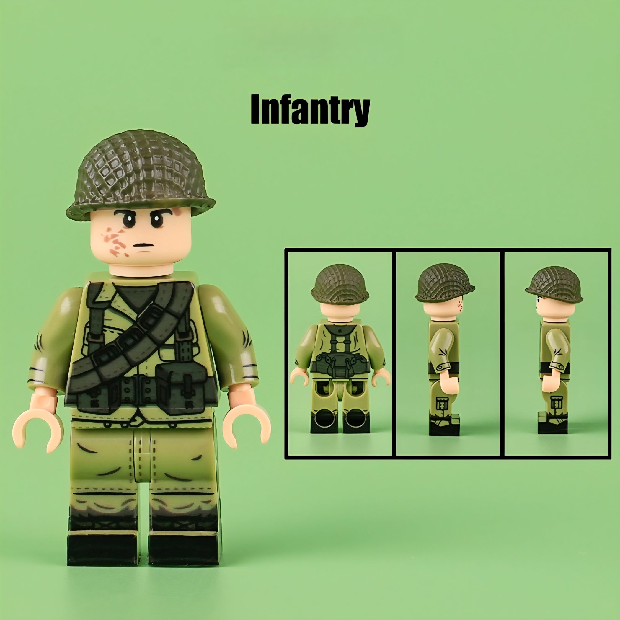 Vietnam War US Army Infantry Squad x4 — Brick Block Army