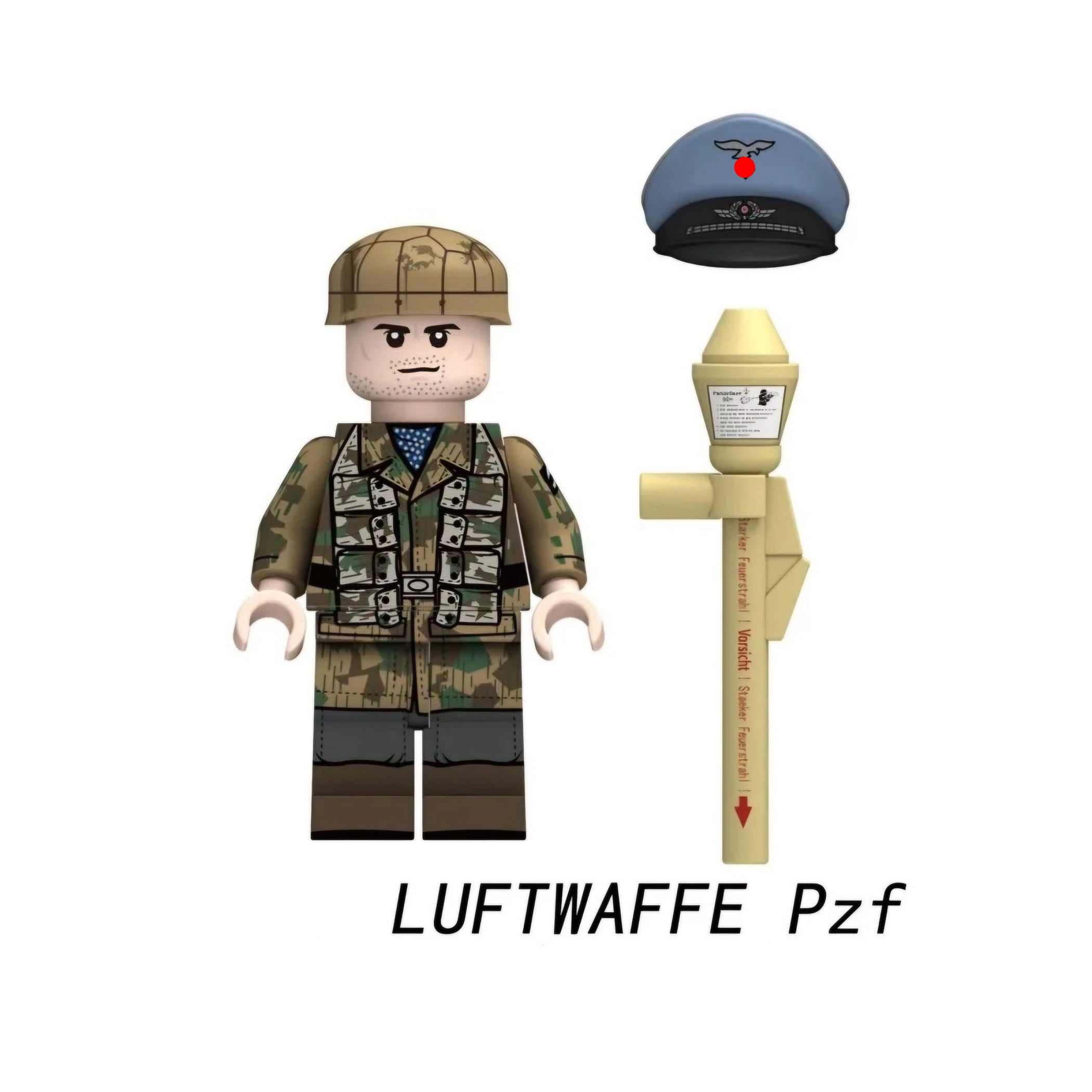 WW2 German Mixed Luftwaffe Infantry Squad x4 — Brick Block Army