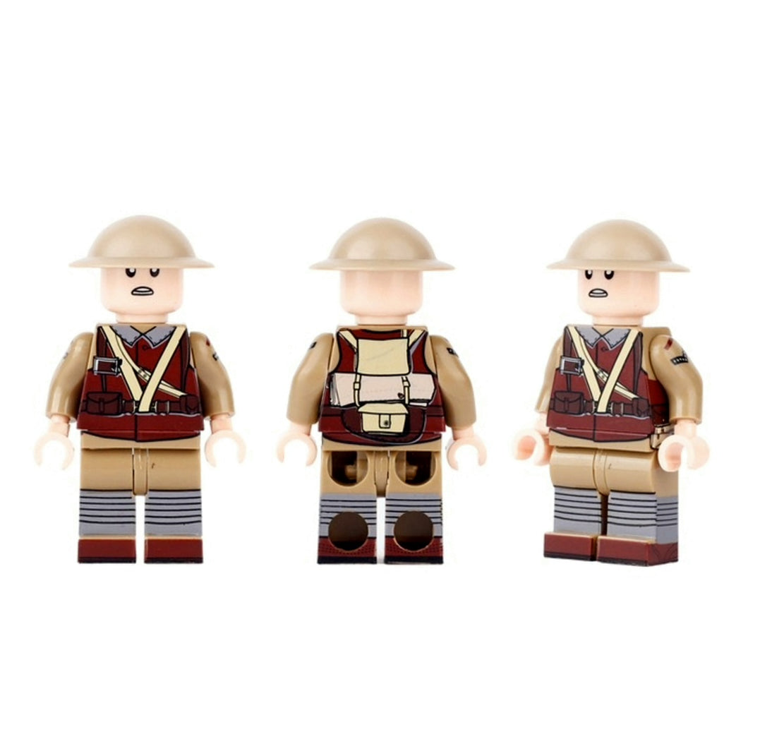 WW2 German Afrika Korps & British BEF x4 — Brick Block Army