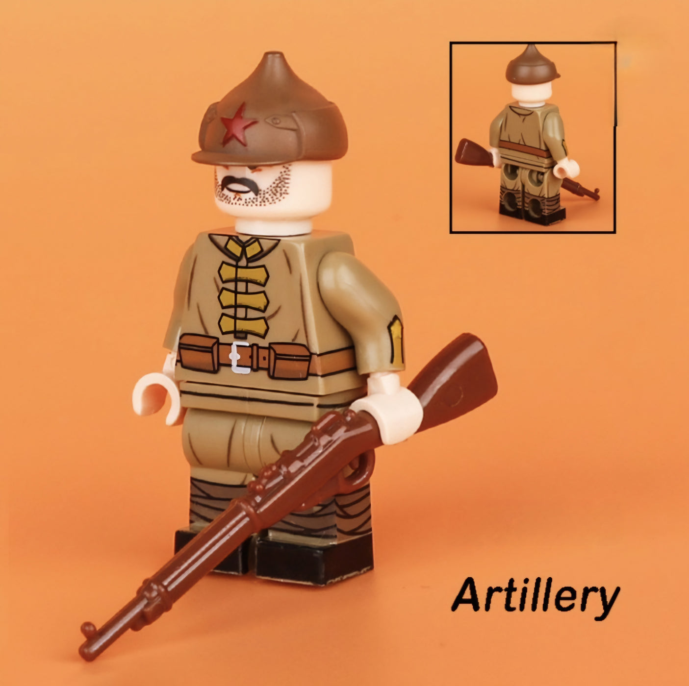WW1 Russian Red Army Infantry "Auxiliary Units" x10 — Brick Block Army