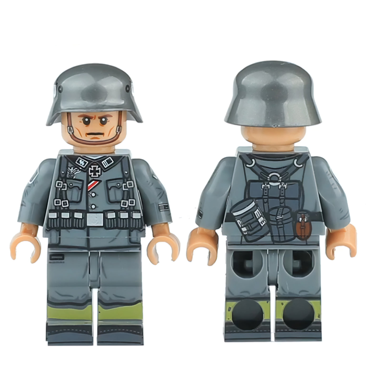 WW2 German 3rd Panzer Division Infantry x8 — Brick Block Army