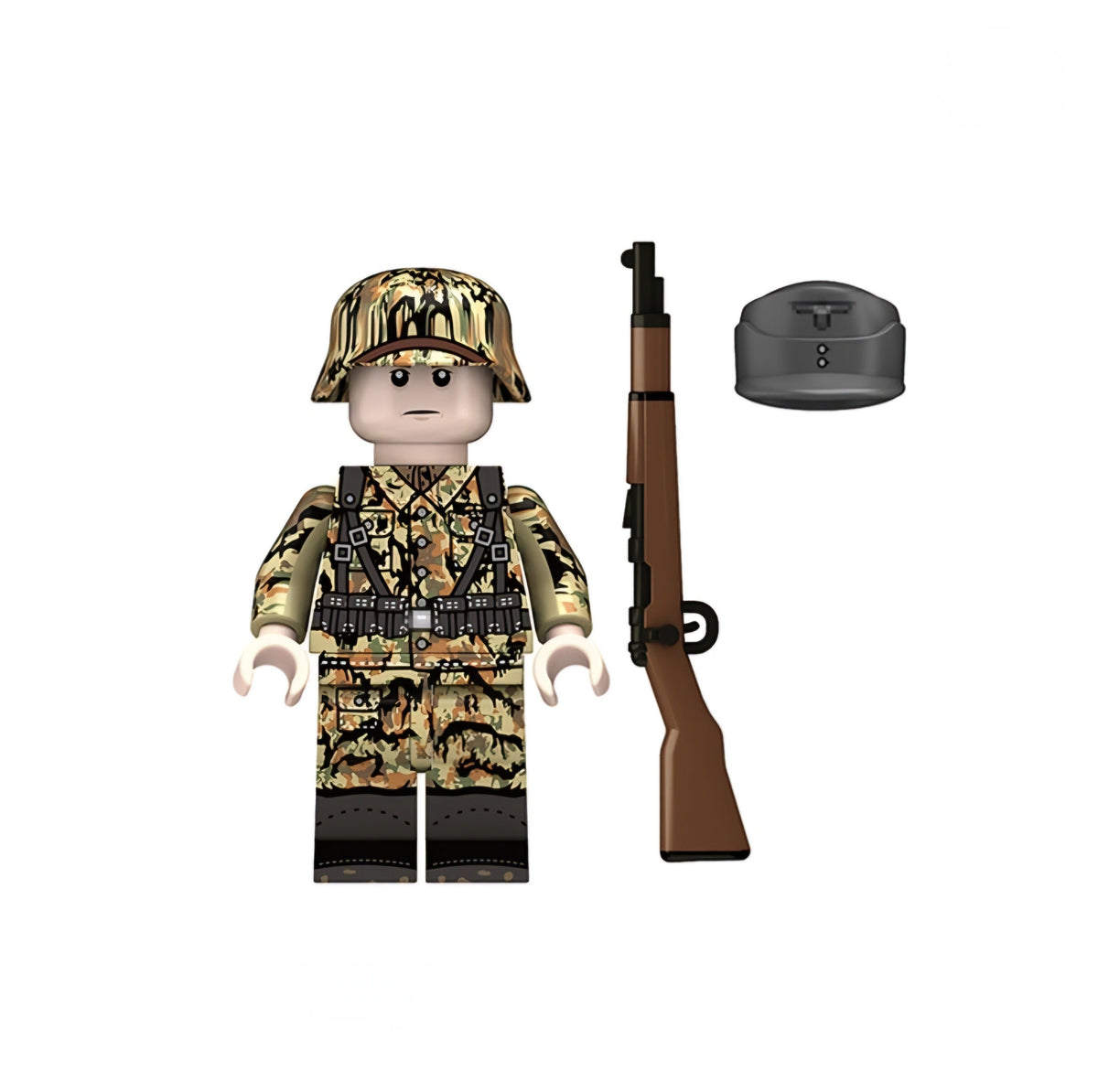 WW2 German Wehrmacht Infantry in Leibermuster Uniform x10 — Brick Block ...