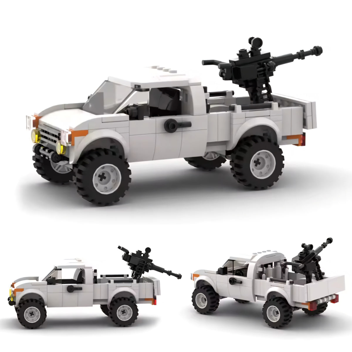 Rebel "Technical" with DShK Heavy MG — Brick Block Army