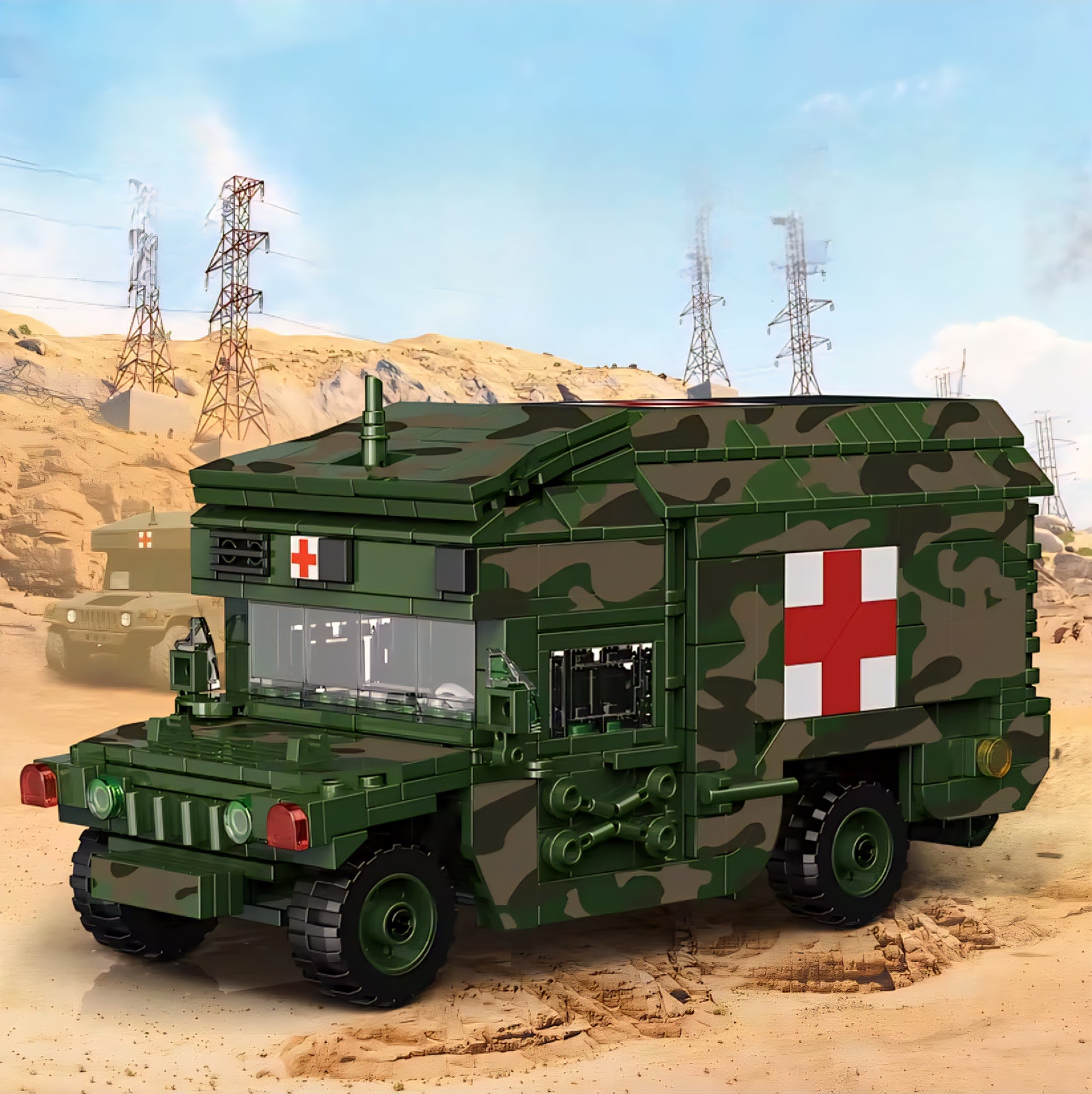 US Army M997 Armoured Ambulance — Brick Block Army
