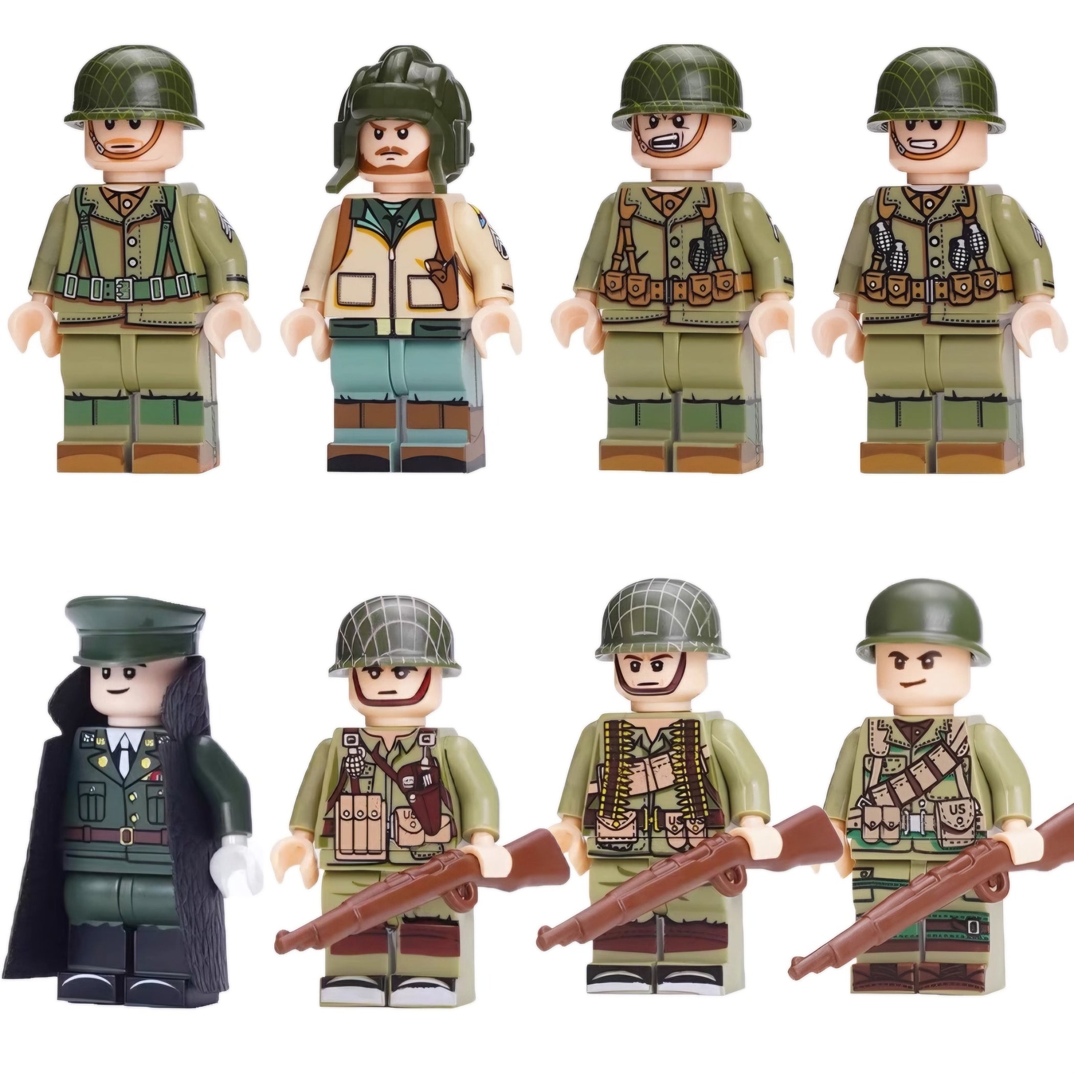 WW2 US Army Assault Squad — Brick Block Army