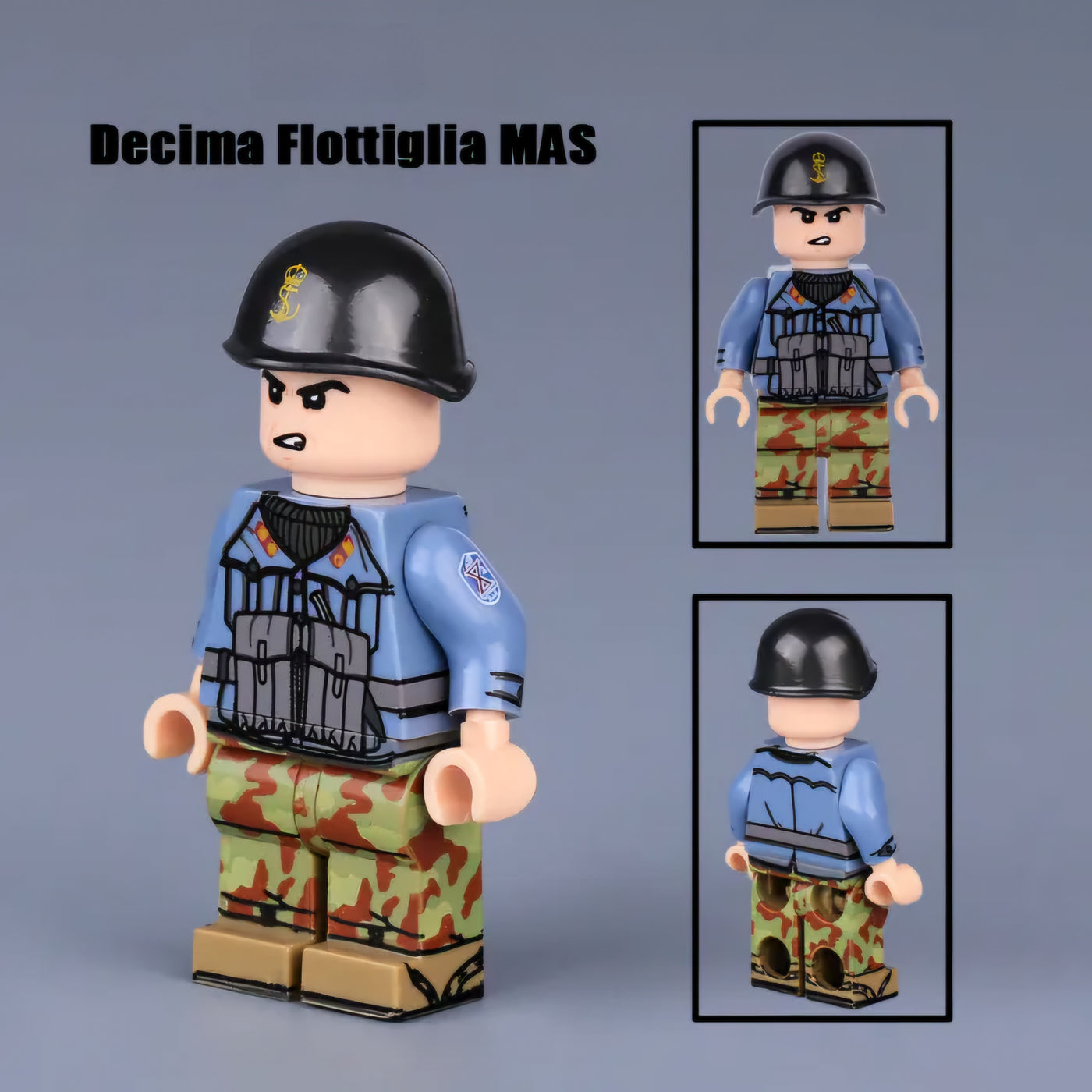 WW2 Italian "Reggimento San Marco" Squad x4 — Brick Block Army