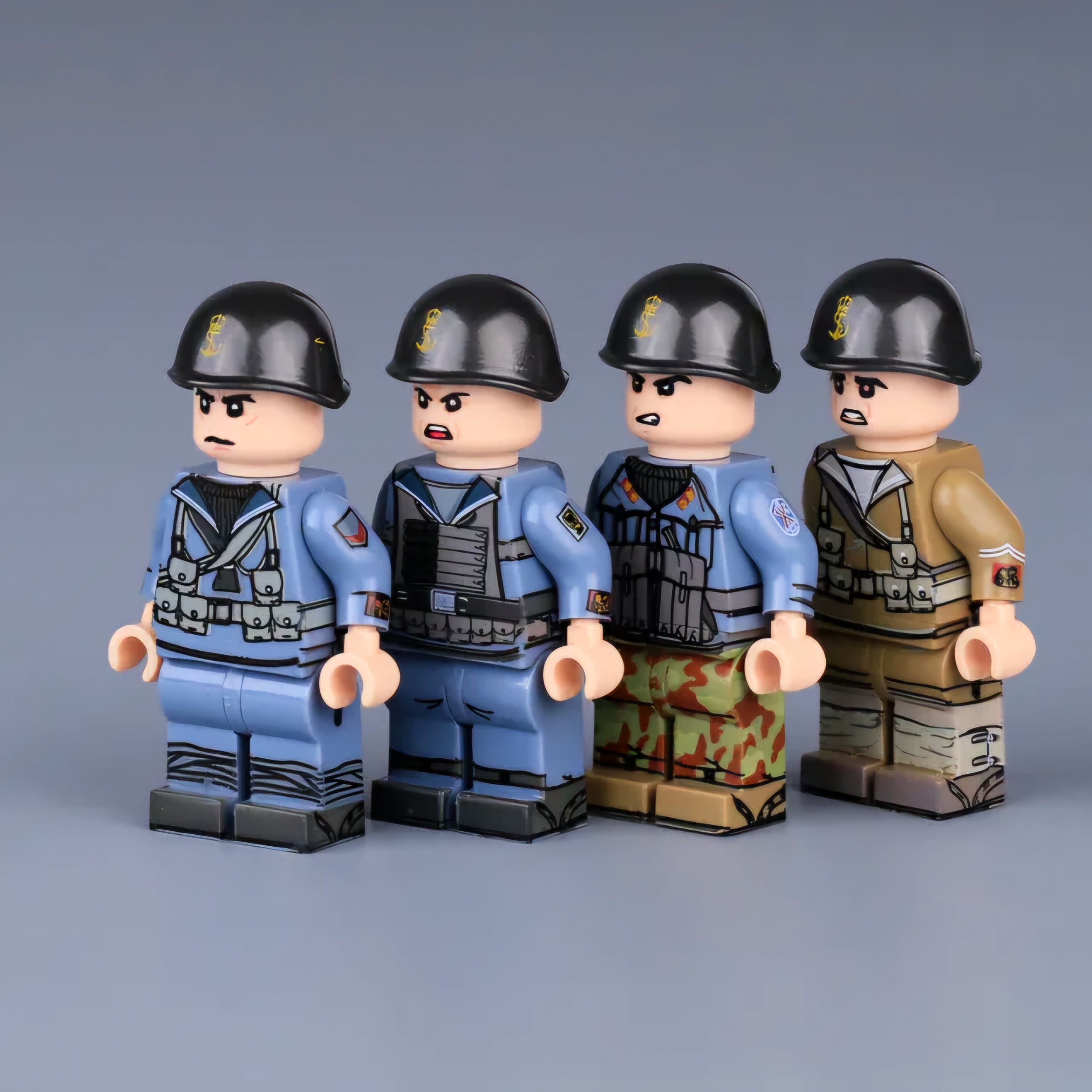 WW2 Italian "Reggimento San Marco" Squad x4 — Brick Block Army