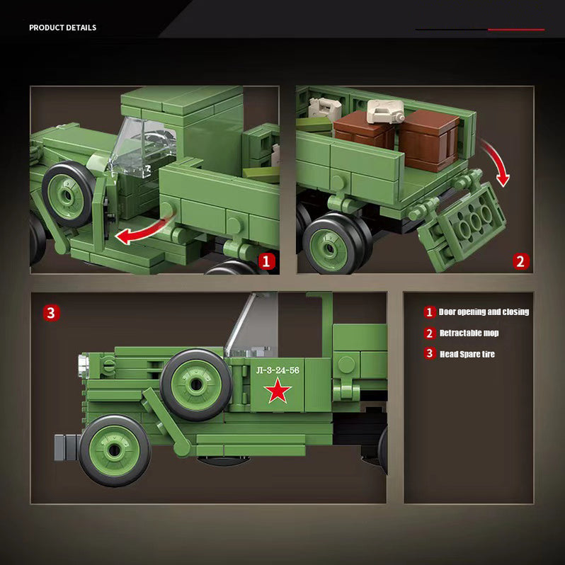 WW2 Soveit GAZ AAA Medium Utility truck — Brick Block Army